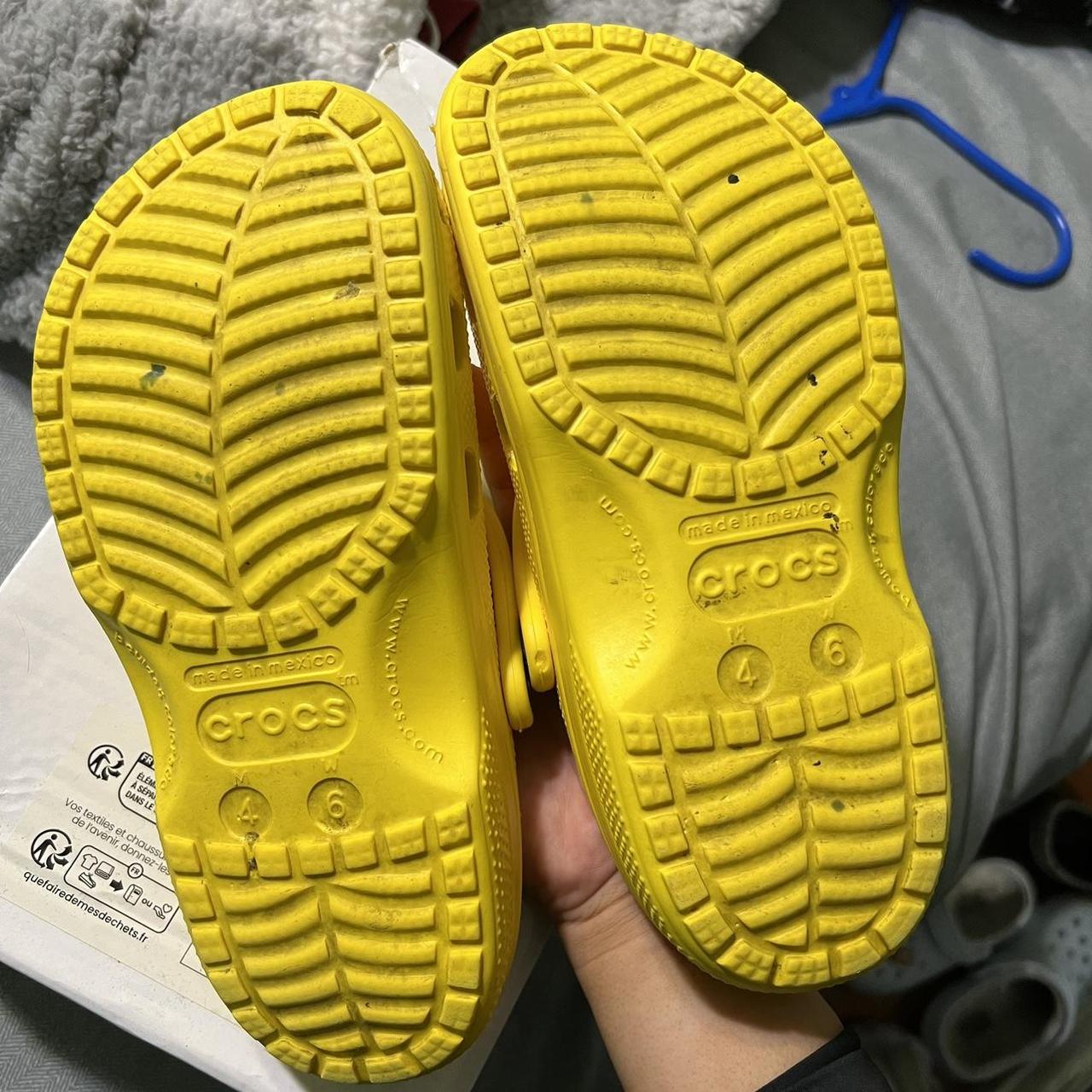 YELLOW CROCS Jibbit will be included :) Size M4 W6... - Depop