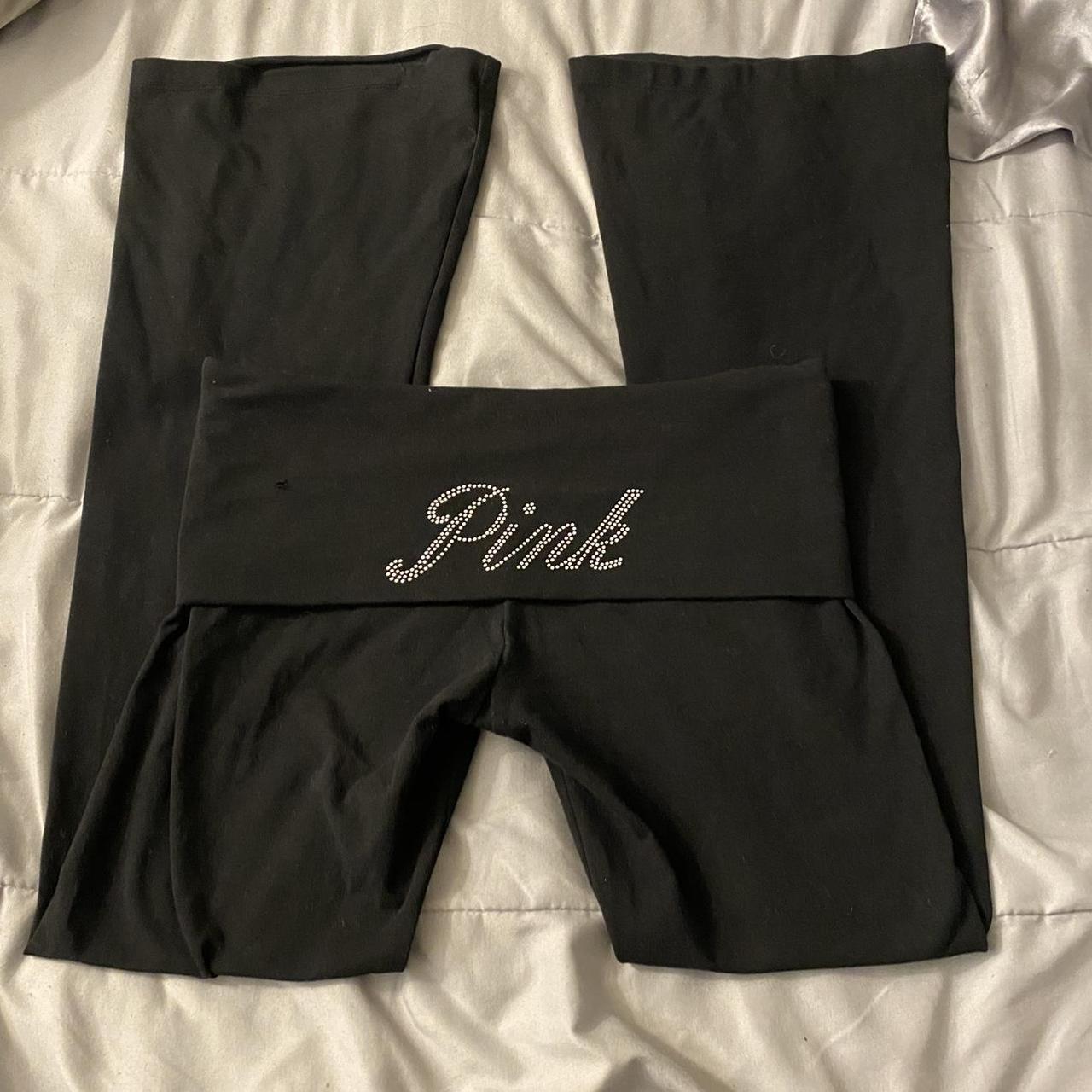 Victorias Secret Pink Fold Over Leggings With Depop