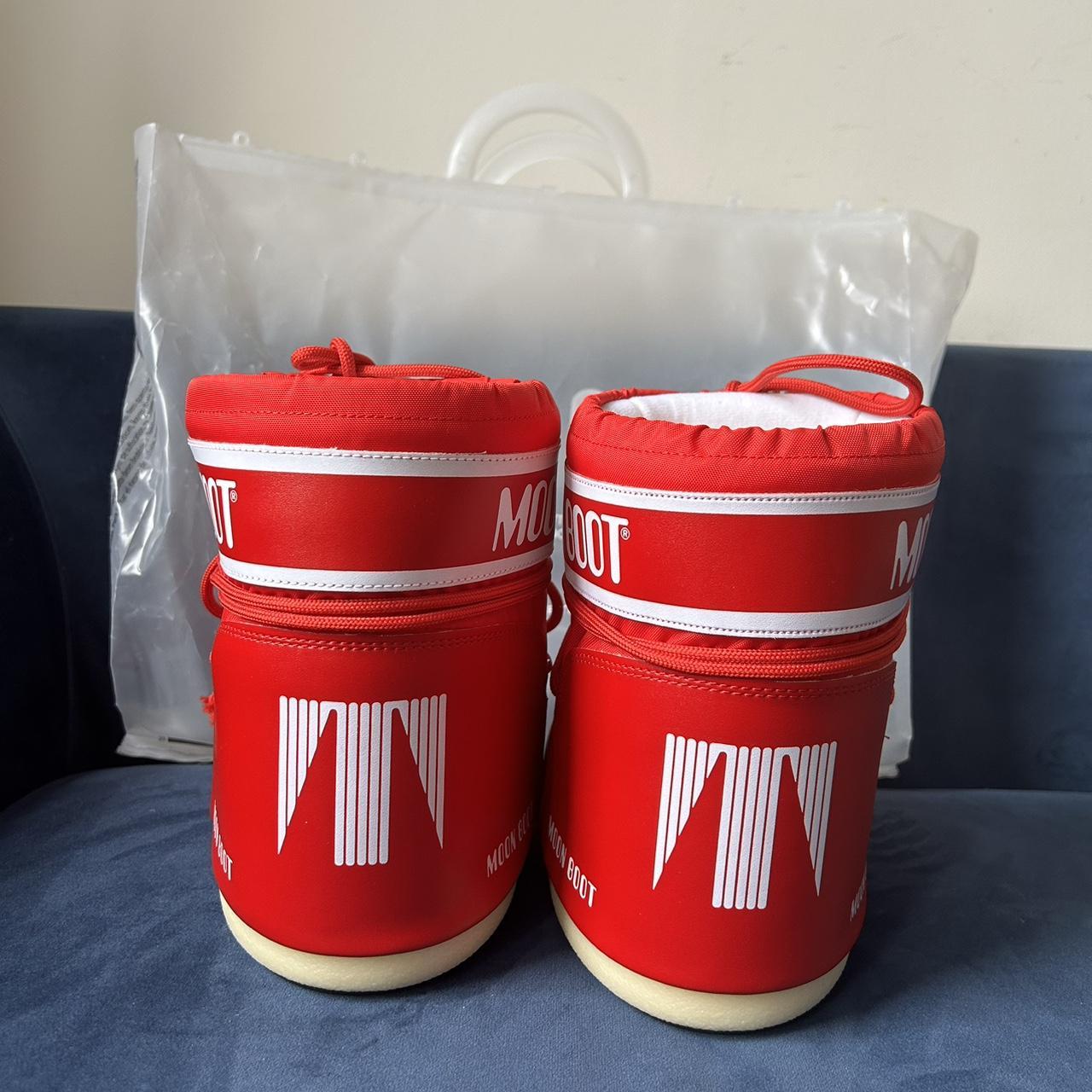 ICON RED LOW MOON BOOTS SIZE 39/41 BRAND NEW IN... - Depop