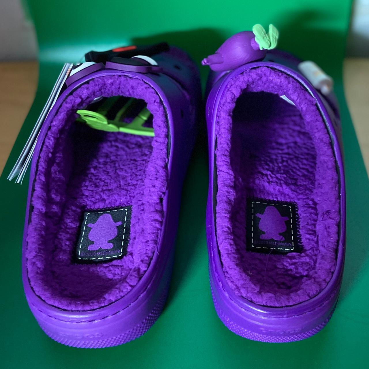 McDonald's Grimace X Crocs Cozzzy Sandals Womens UK... - Depop