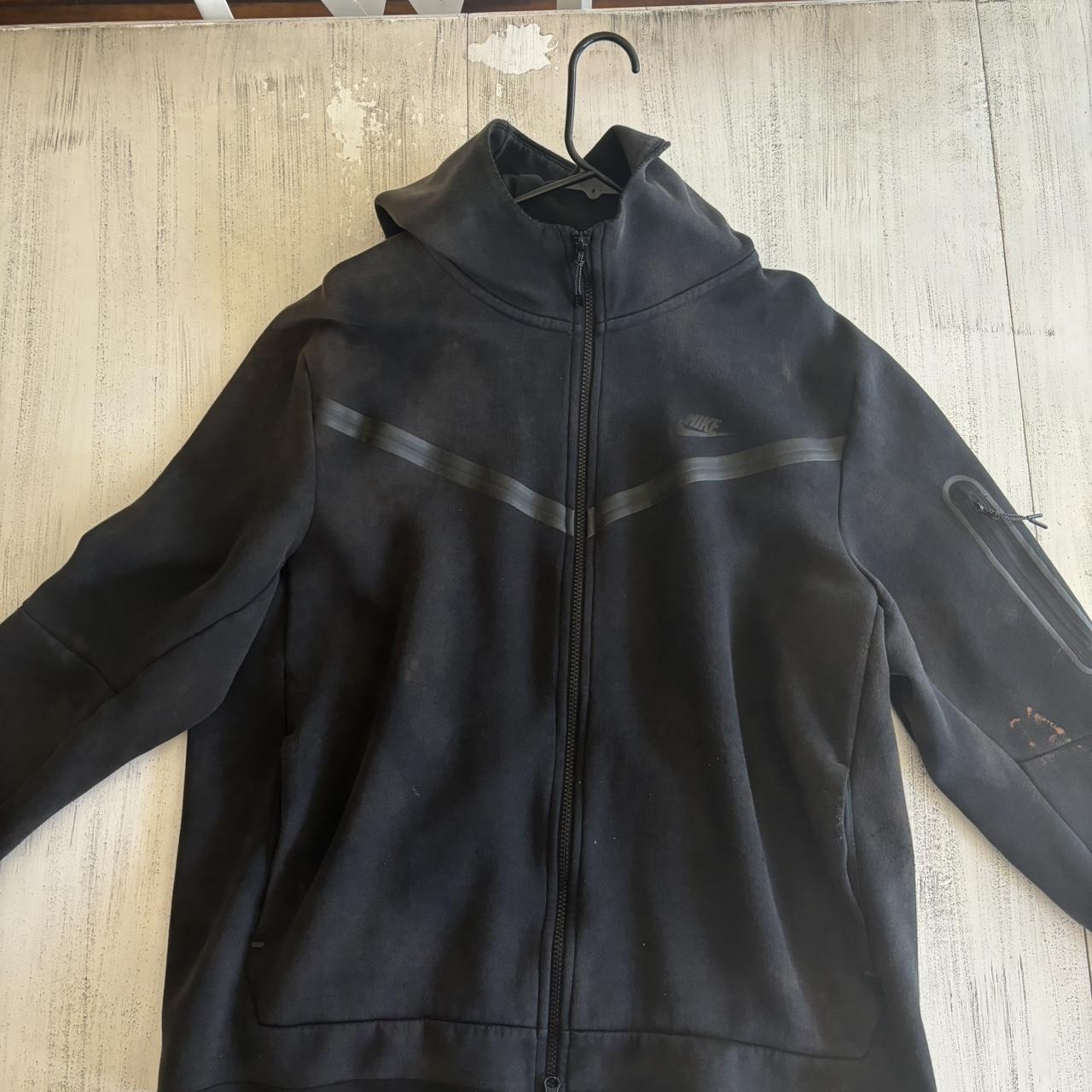 Black Nike tech size xl has stains on it but can be... - Depop