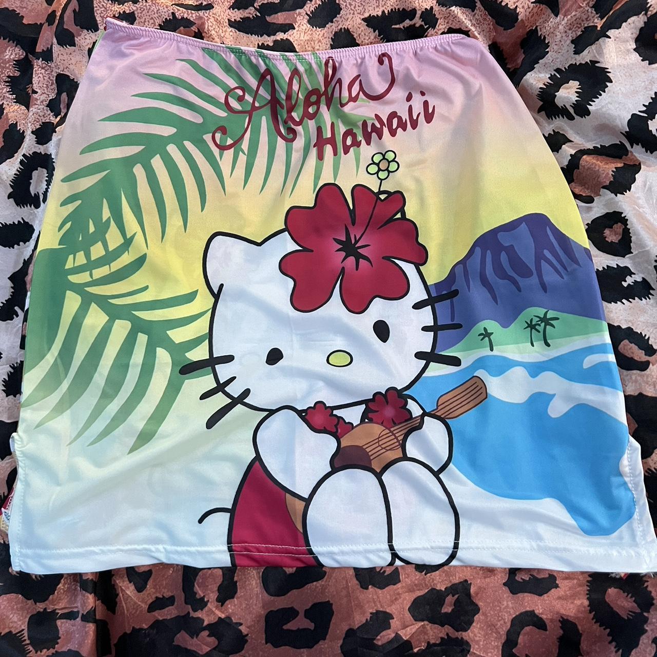 Super cute hello kitty bathing suit coverup, size... - Depop
