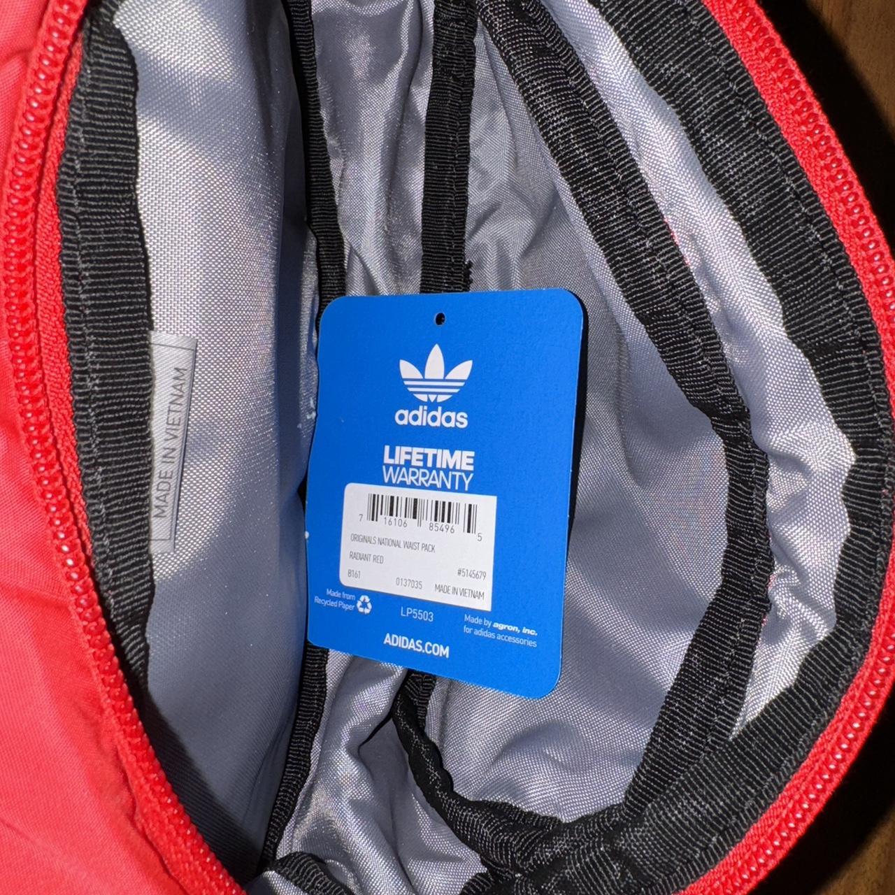 adidas red sling bag/fanny pack like new, have only... - Depop