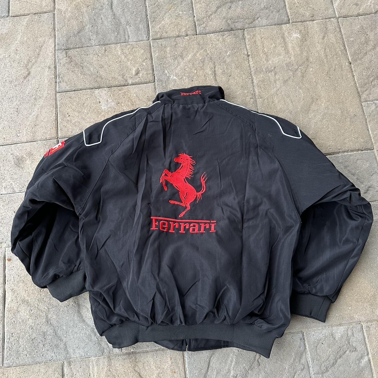 New Ferrari F1 Race Jacket Mens Size L Quilted Lined... - Depop