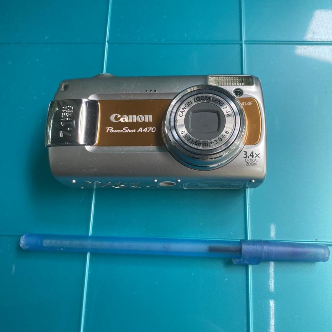 Canon PowerShot A470 Rare Brown & Silver Digital... - Depop