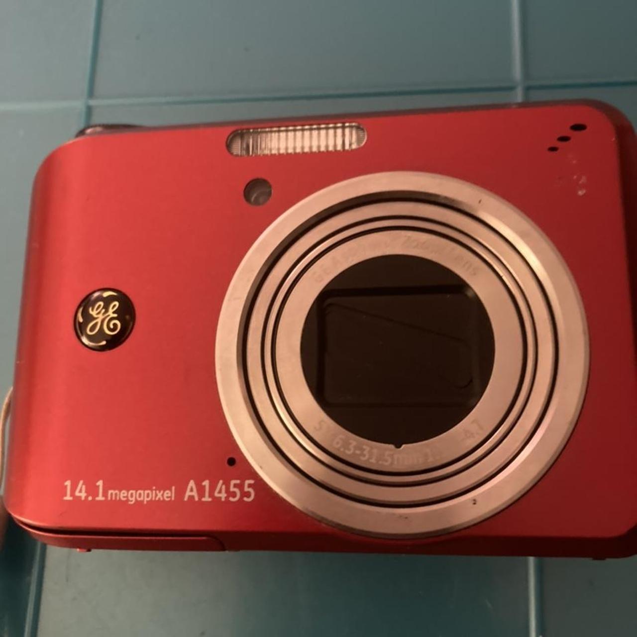 GE A1455 RED 14.1 Megapixel Digital Camera-Mint-New... - Depop