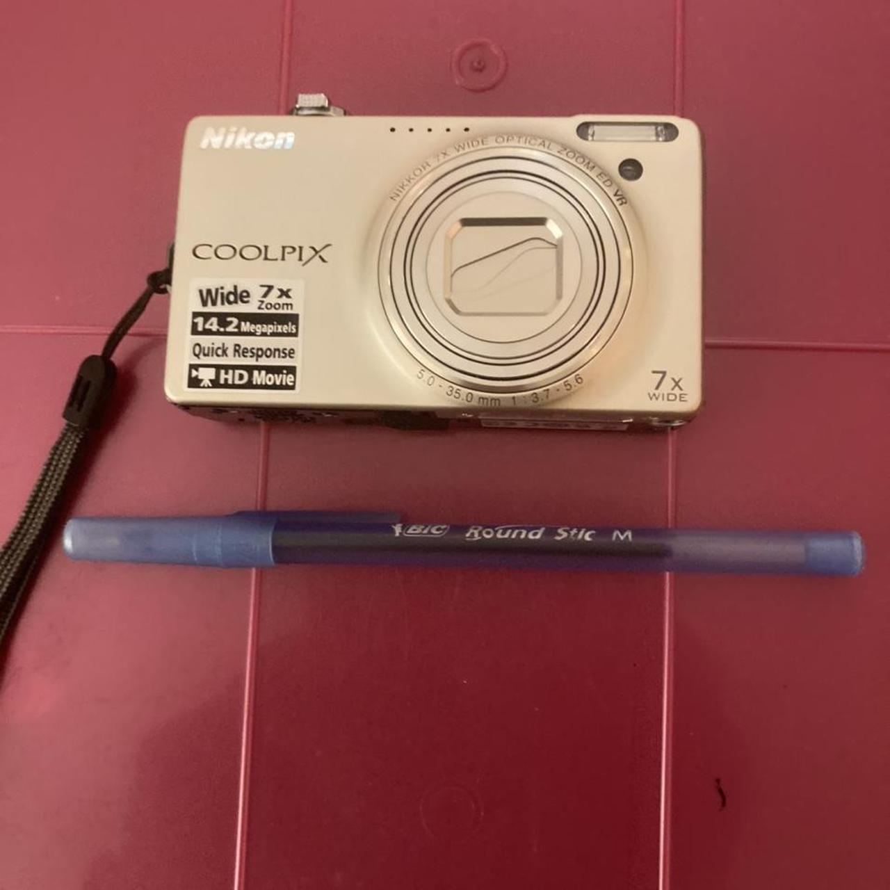 Nikon Coolpix S6000-Silver-14.2 MP-SLIM LINE Digital... - Depop