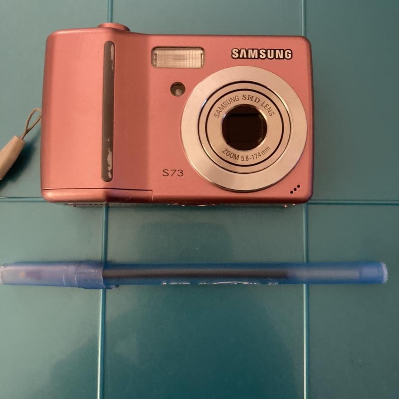 Samsung S73-RARE PINK-7.1 MP-Digital Camera & SD... - Depop