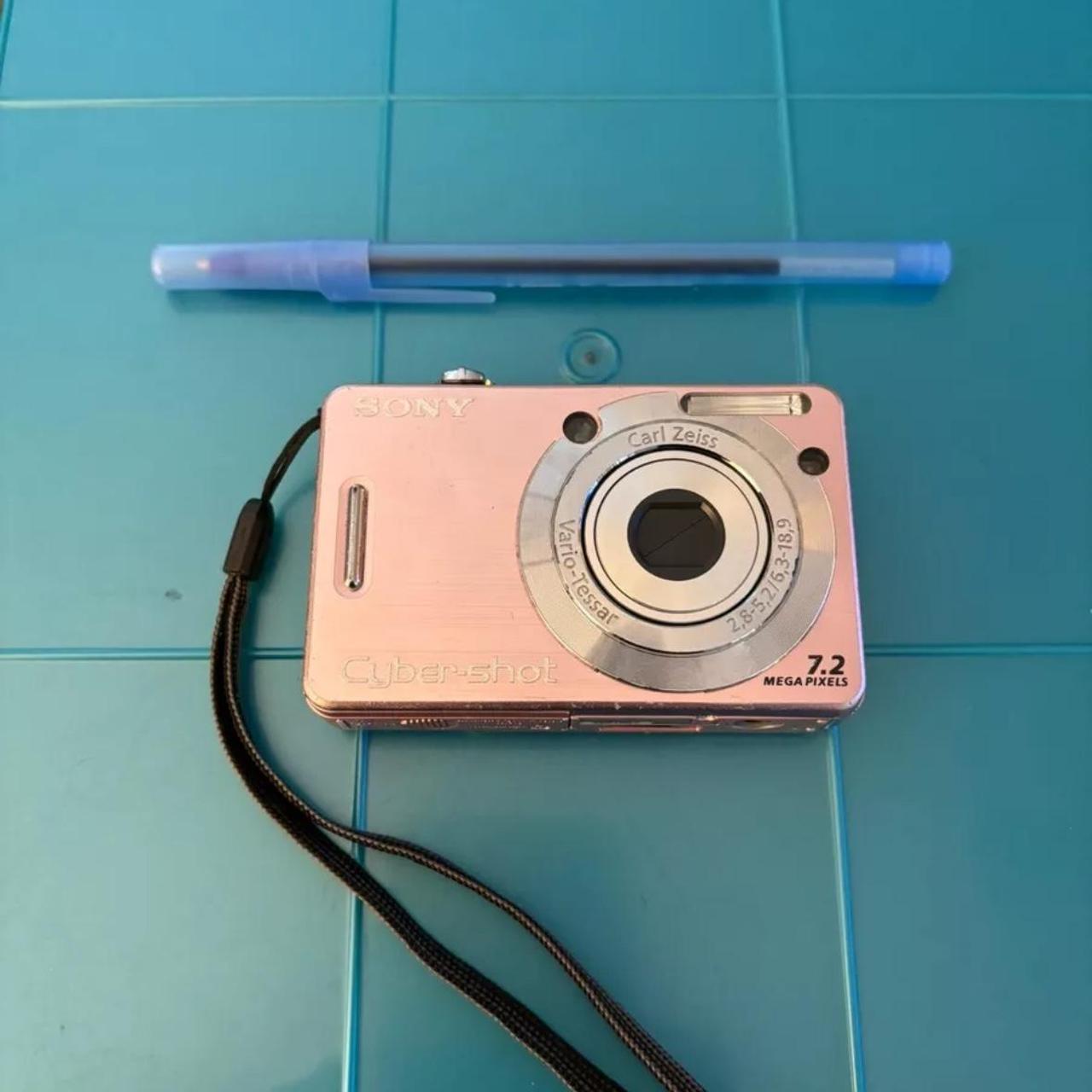 Sony CyberShot DSC-W55-RARE PINK-7.2 MP-Carl Zeiss... - Depop