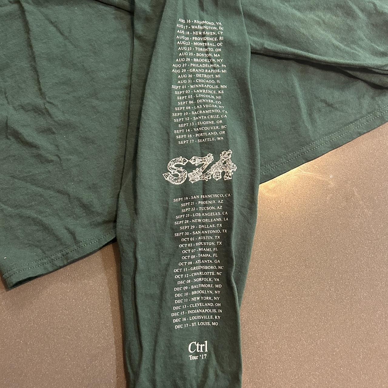 SZA CTRL tour 2017 official merch Brand New worn... - Depop