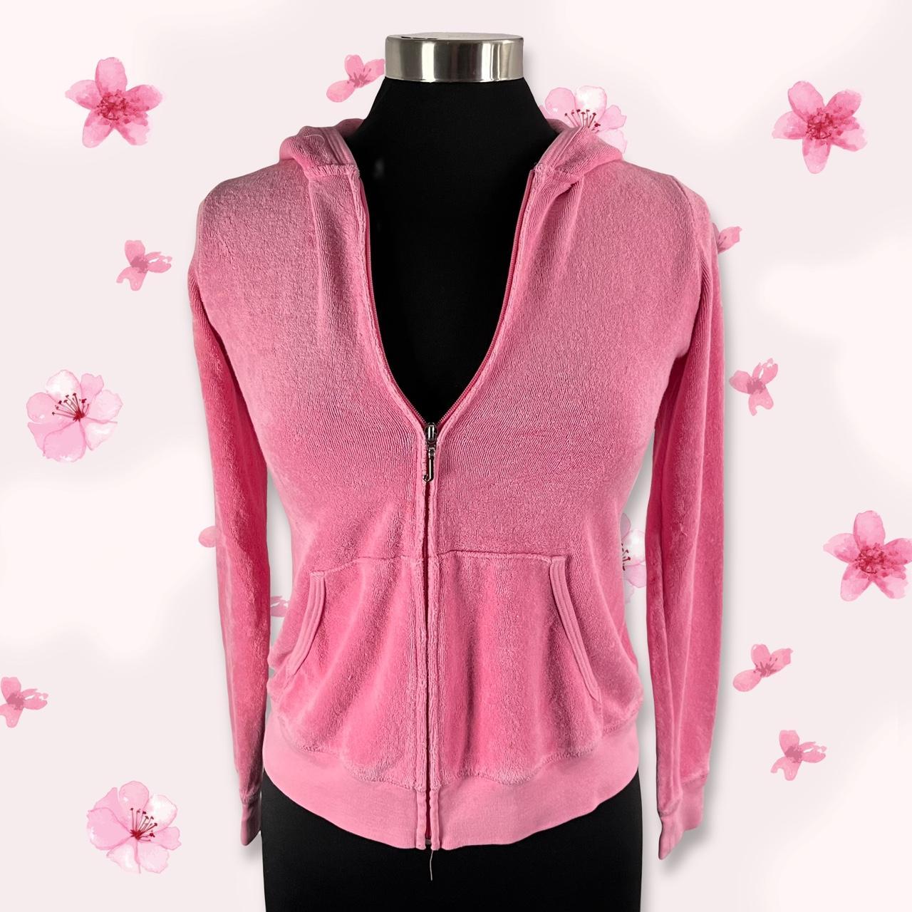Light Pink Juicy Couture Terry Zip-Up Jacket ☆ Size:... - Depop