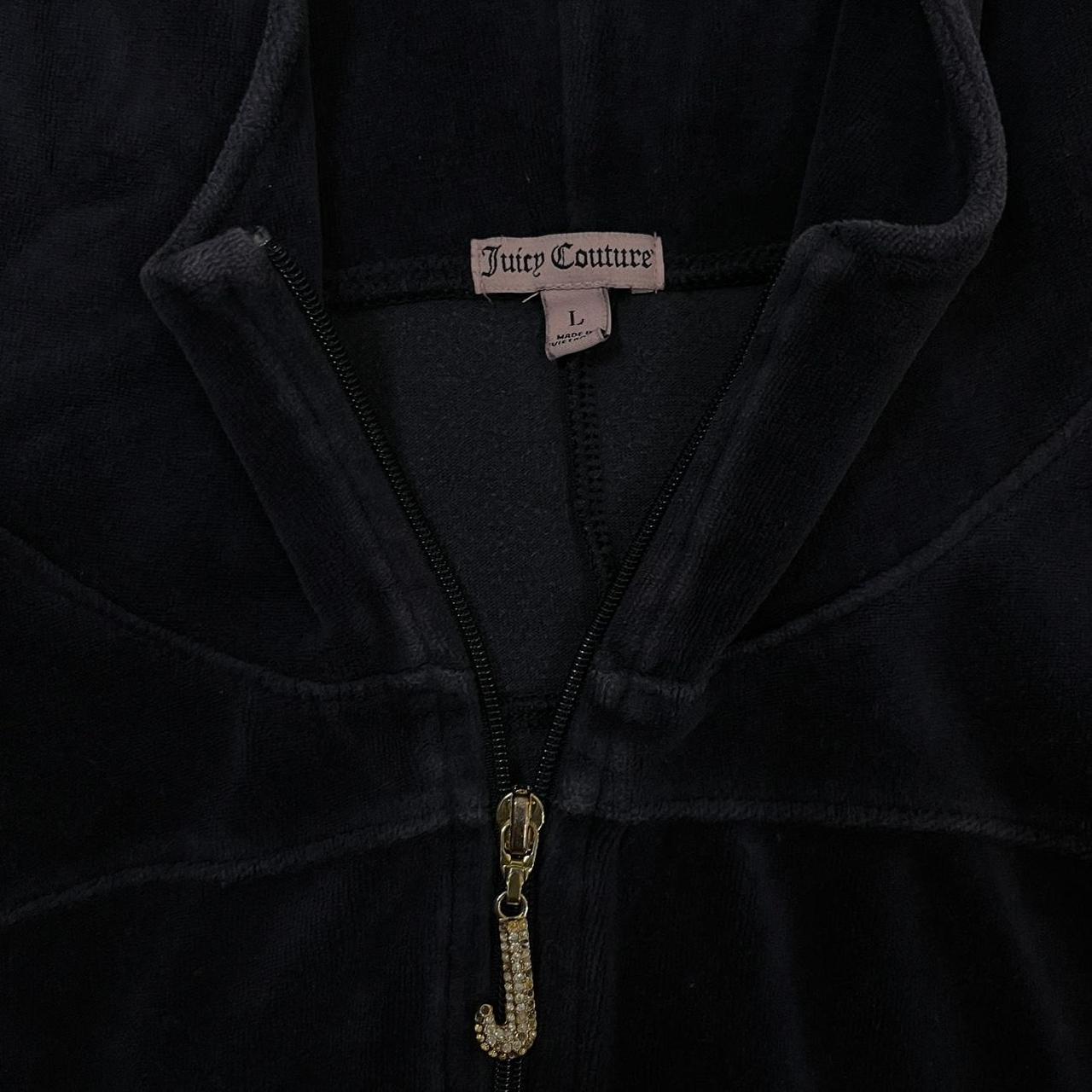 Juicy Couture Navy Velour Zip Up Jacket ☆ Size:... - Depop