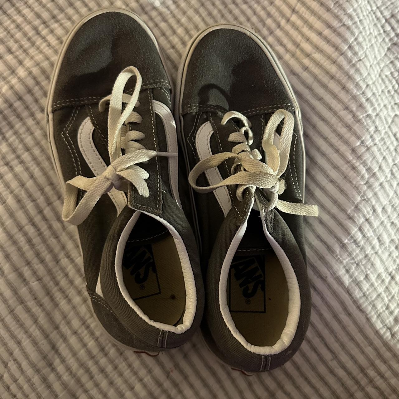 - grey vans - size 6.5 in women’s - only worn a few... - Depop