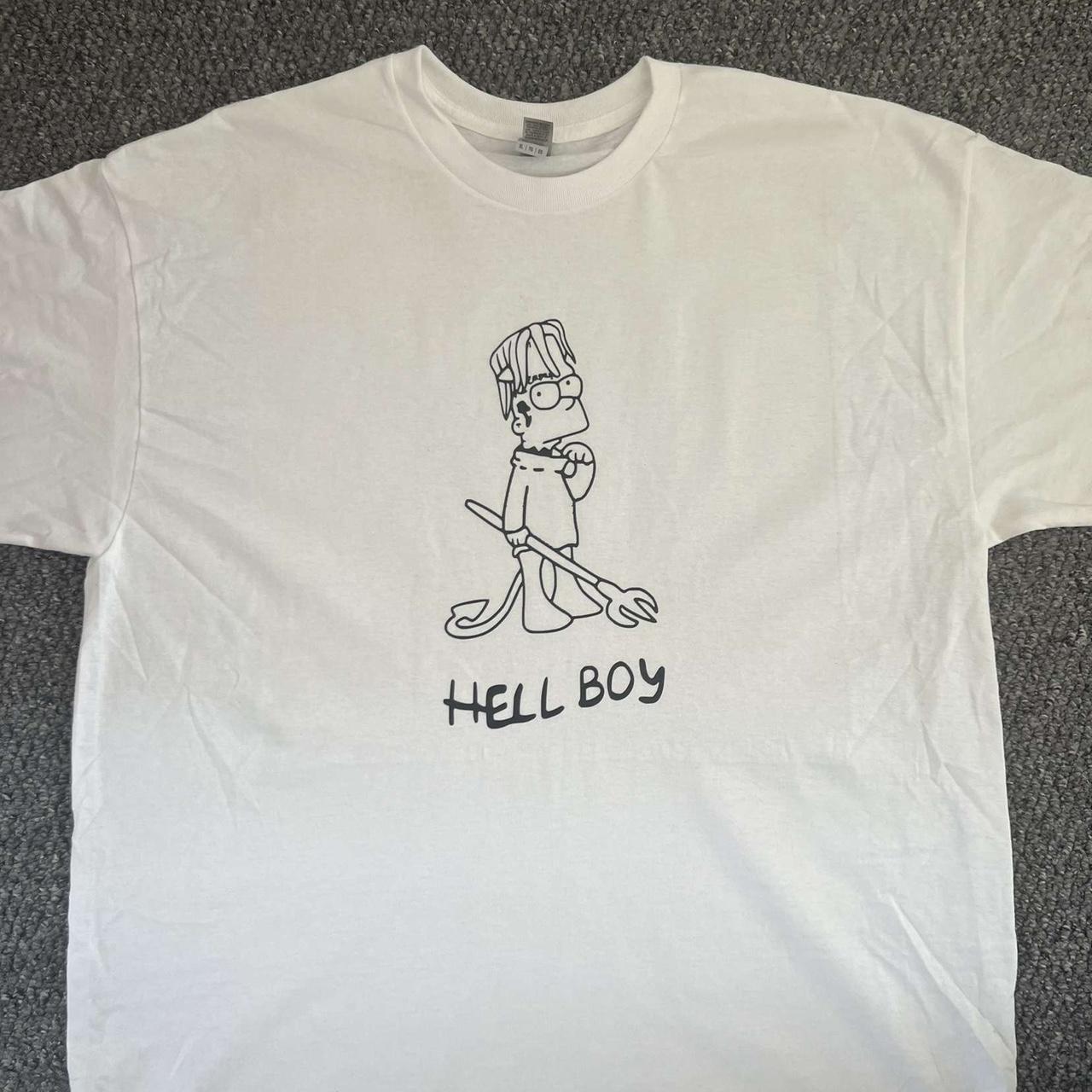 Hellboy Bart Simpson T-shirt Available in all... - Depop