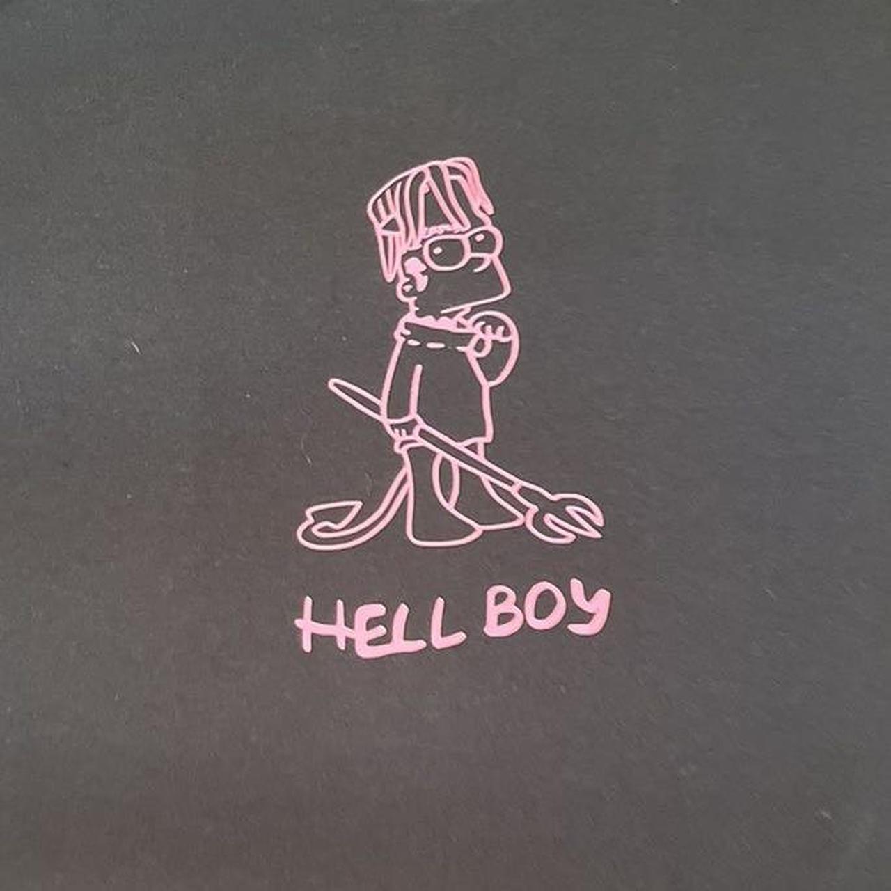 Hellboy Bart Simpson T-shirt Available in all... - Depop