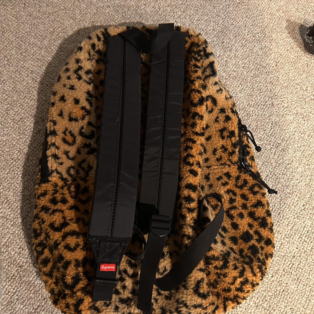 Supreme Leopard Fleece Backpack DM B4 BUYING NO... | Depop