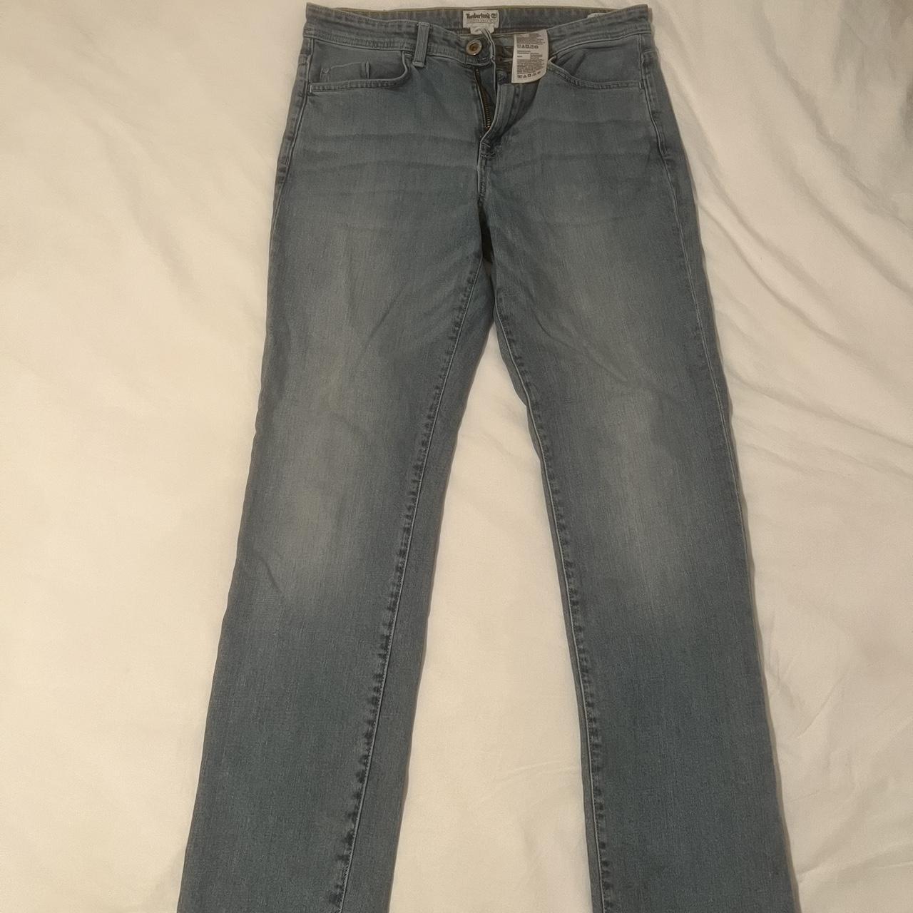 light blue timberland jeans - 30/32 fit no... - Depop