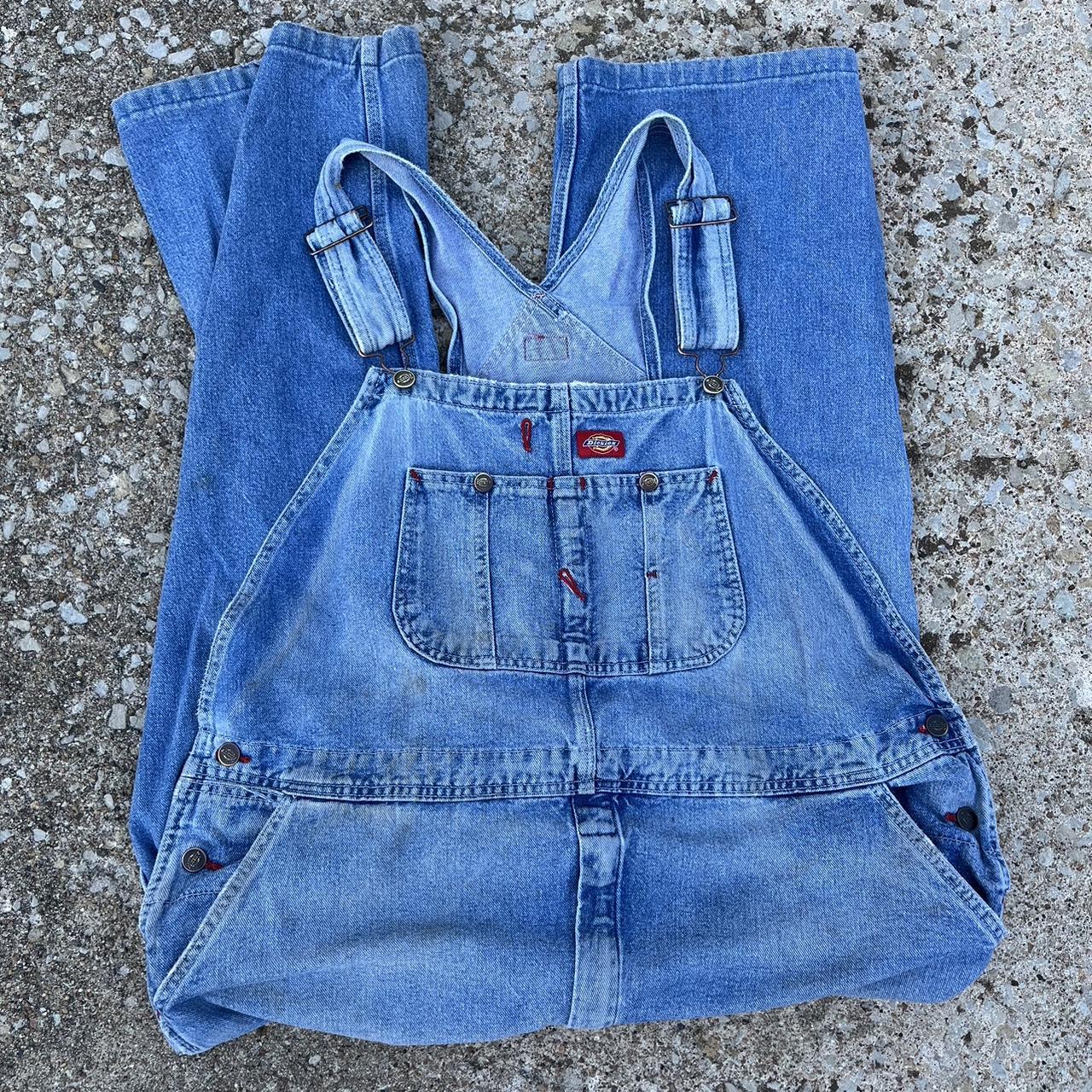 Vintage Dickies Jean Overalls Size 44x30 (doesnt... - Depop