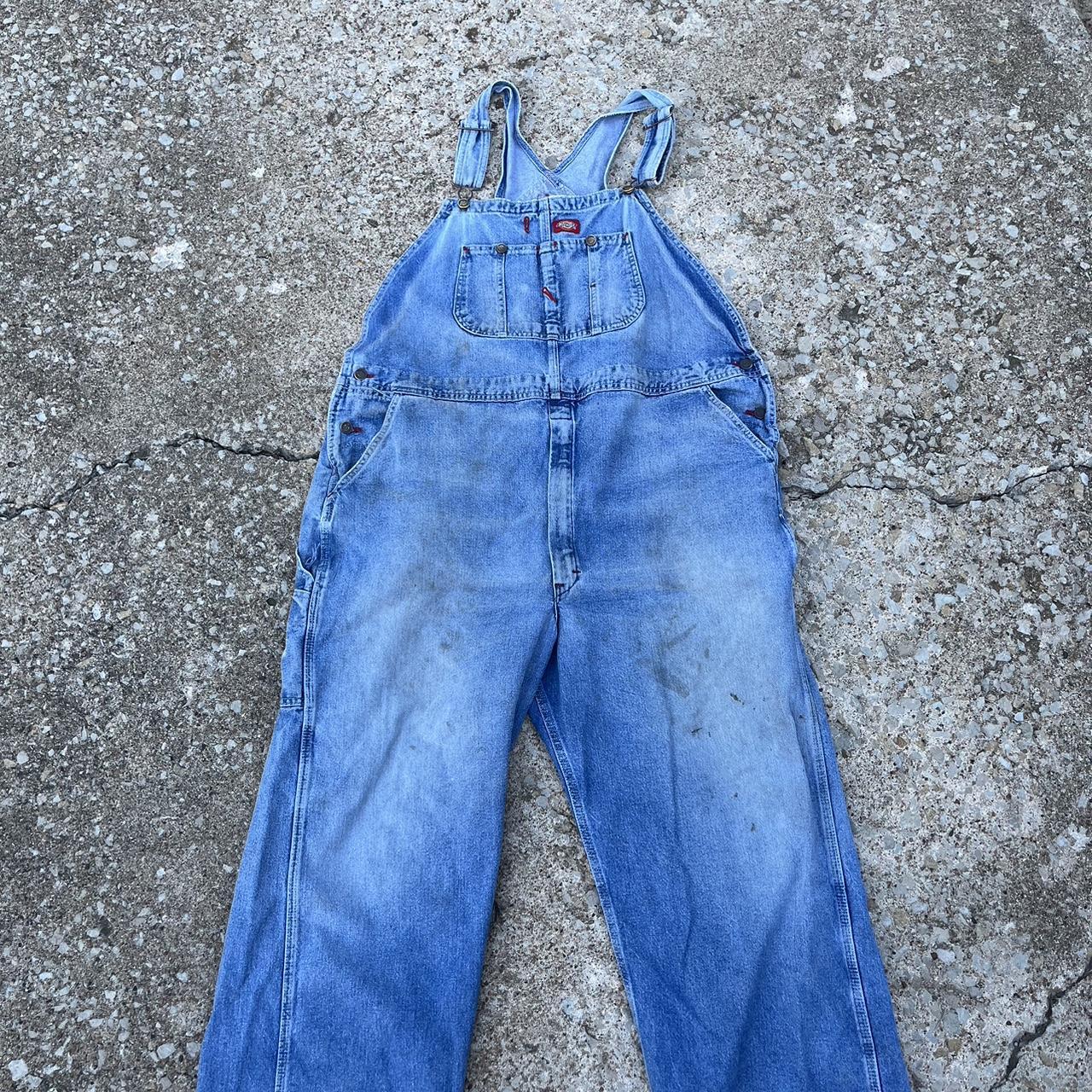 Vintage Dickies Jean Overalls Size 44x30 (doesnt... - Depop