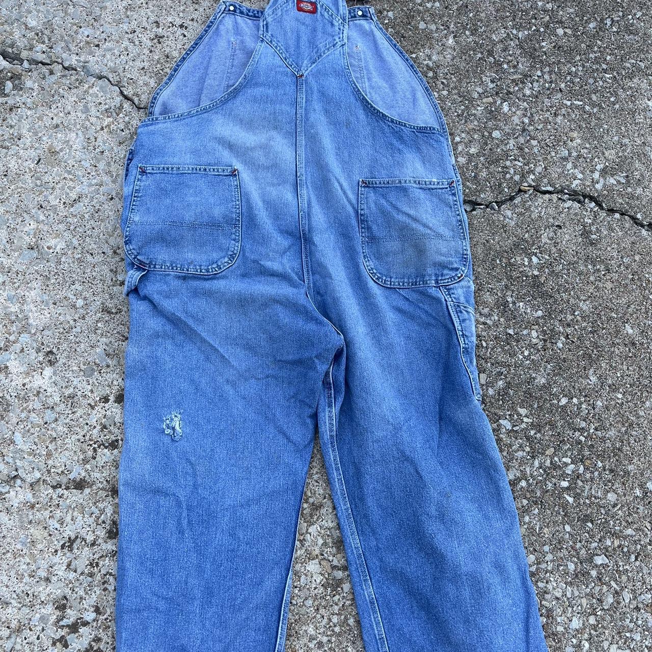 Vintage Dickies Jean Overalls Size 44x30 (doesnt... - Depop