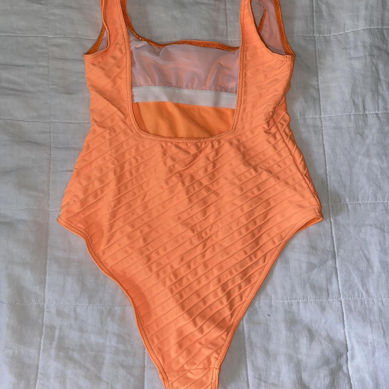 ASOS Women's Orange Swimsuit-one-piece | Depop
