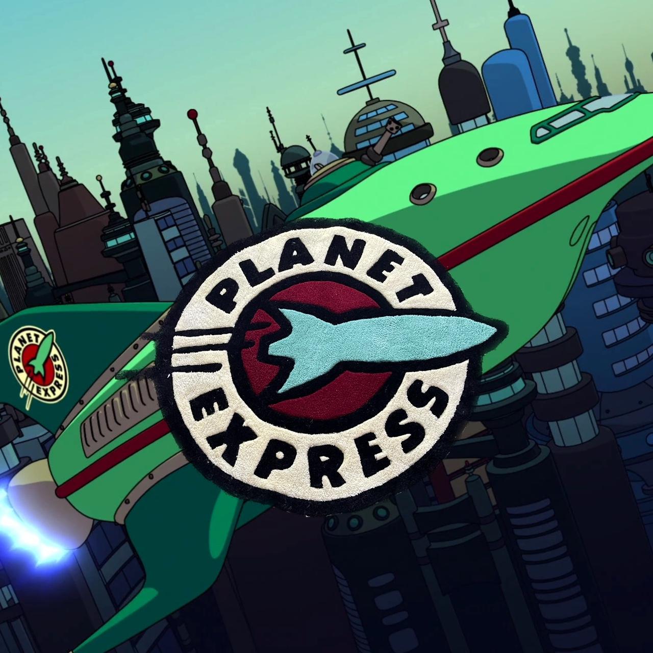 Planet Express Shipping floor rug 40”X40” #futurama... - Depop