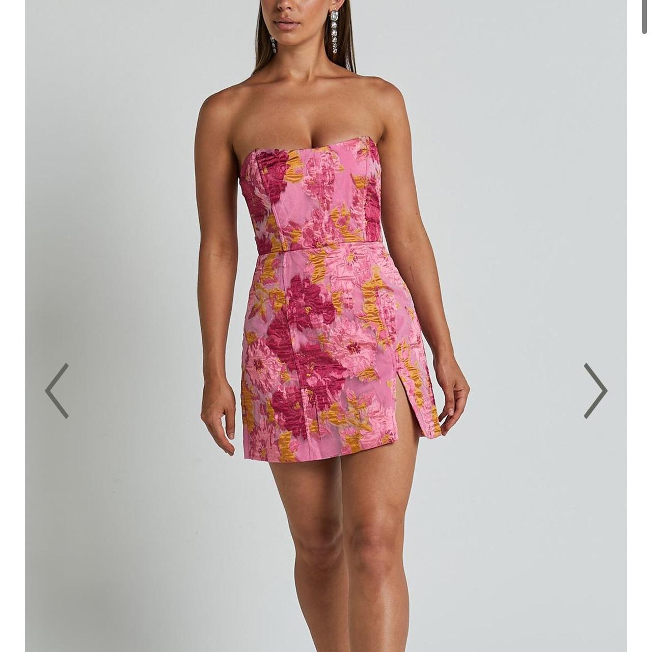 SHOWPO- BRAILEY MINI DRESS - STRAPLESS DRESS IN PINK... - Depop