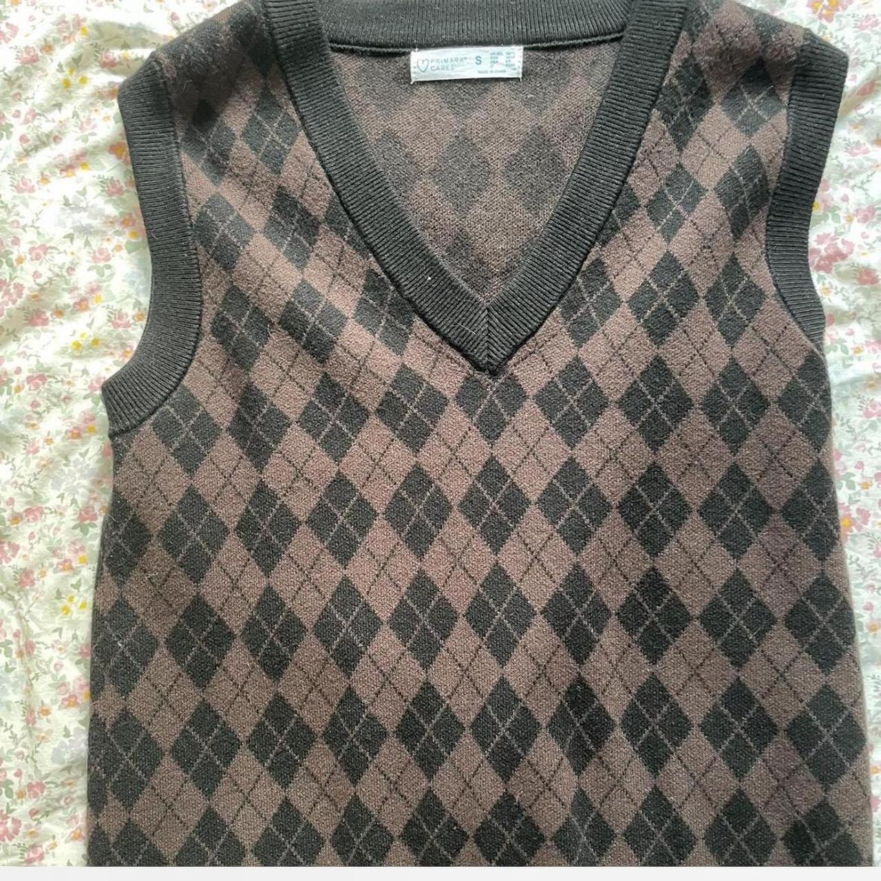 Primark argyle sweater vest. - Depop