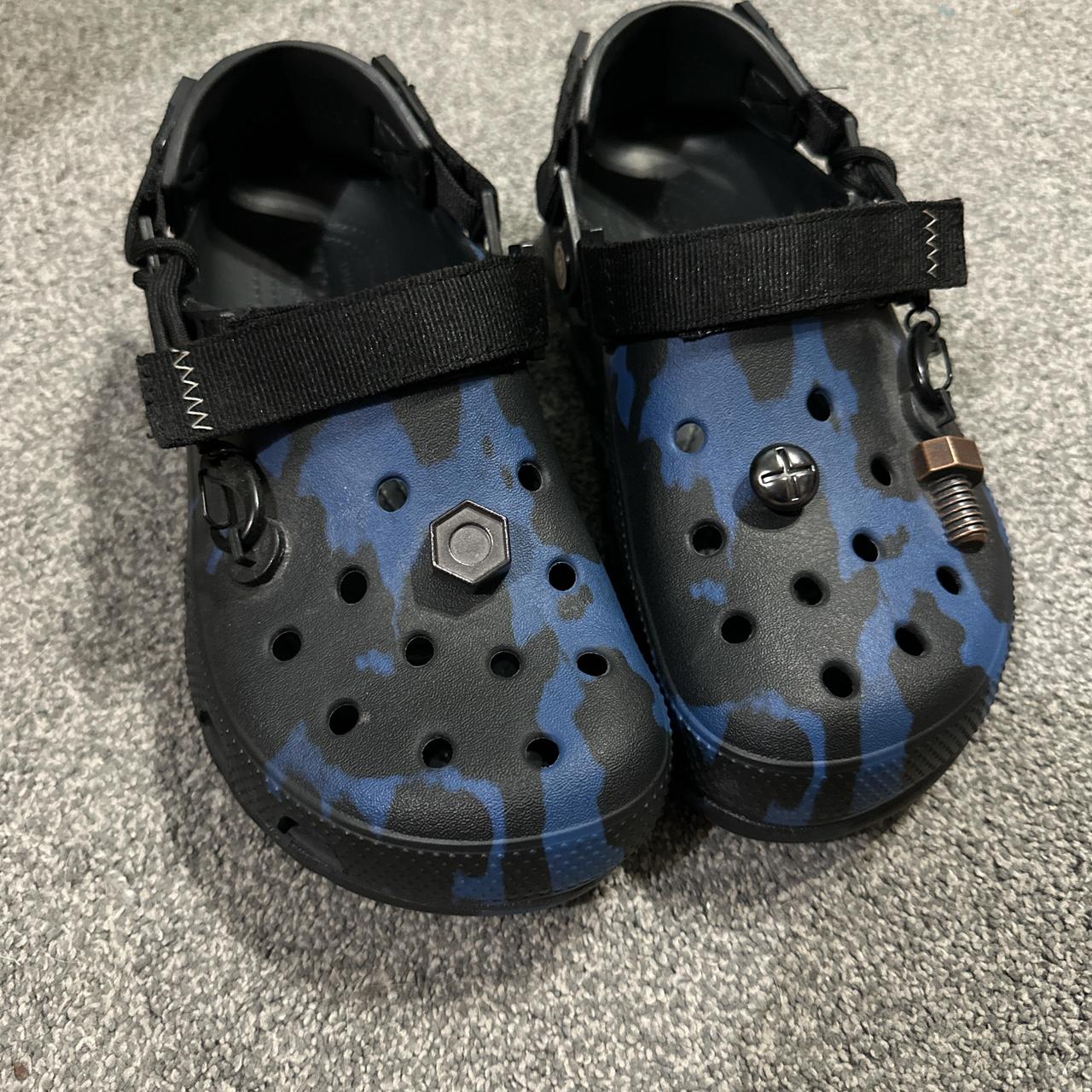 Women’s size 9 post Malone crocs - Depop