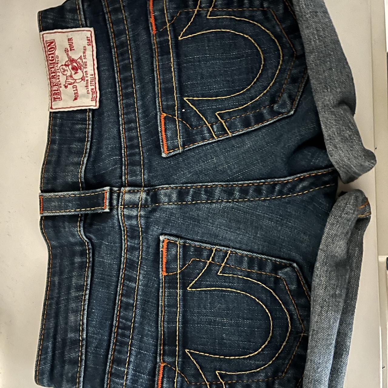 True religion shorts, low rise - Depop