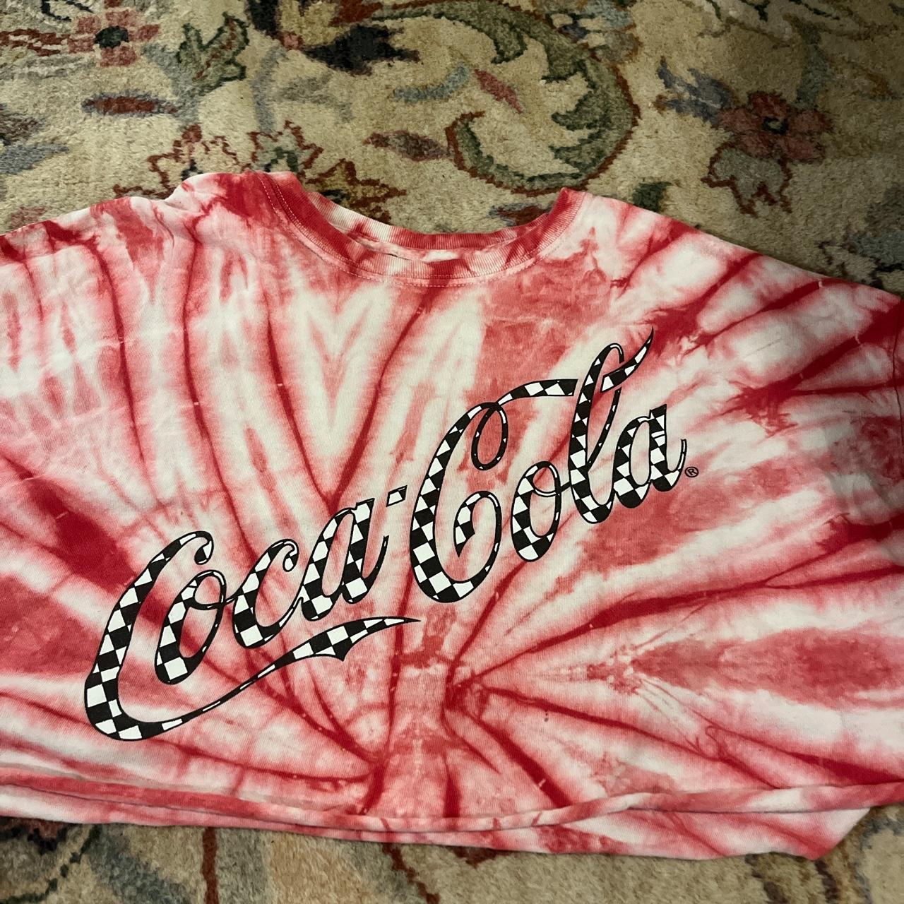 hand cropped coca cola tshirt from forever 21 only... - Depop