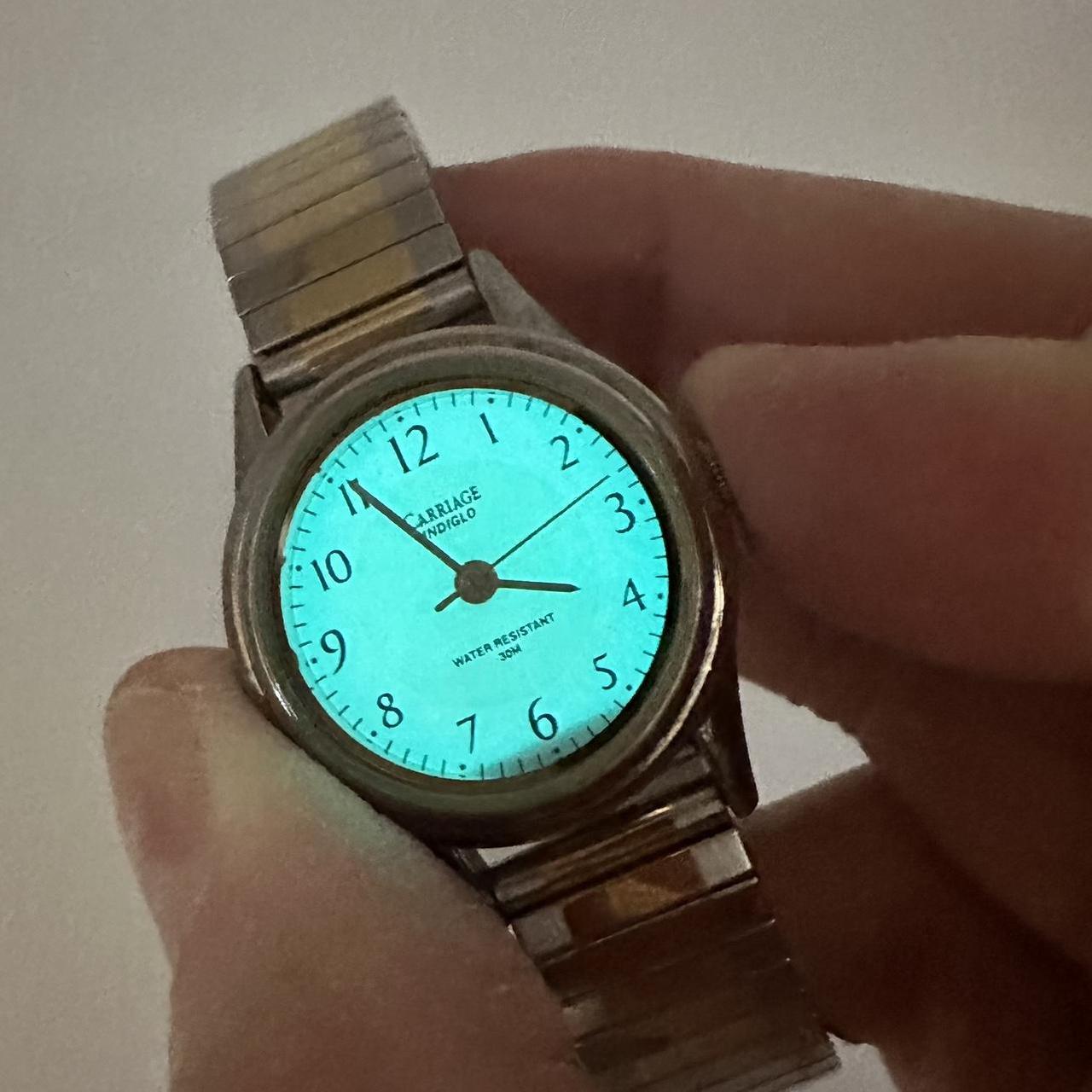 Glow Watch - Expandable - Gold and silver toned with... - Depop