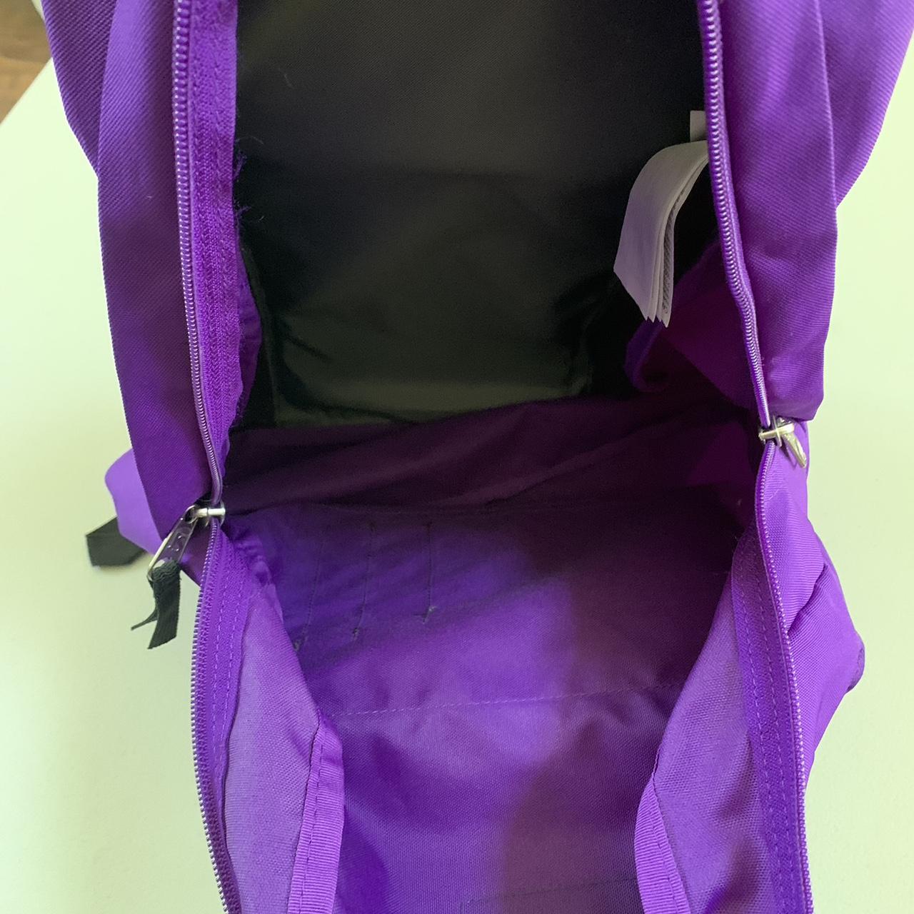 Purple Jansport backpack With front pouch Small pen... - Depop