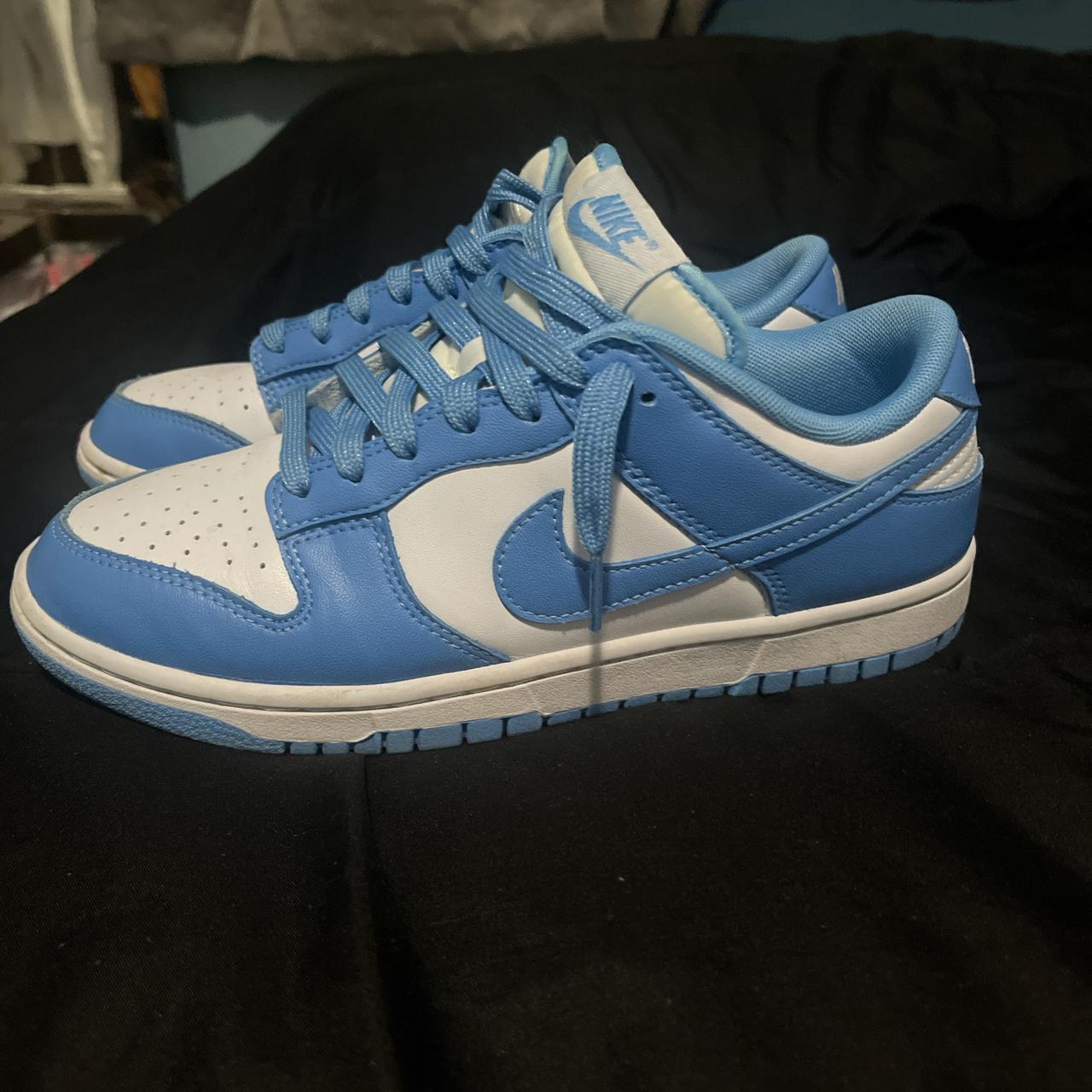 Nike UNC dunks No box Good condition Size 7.5 - Depop