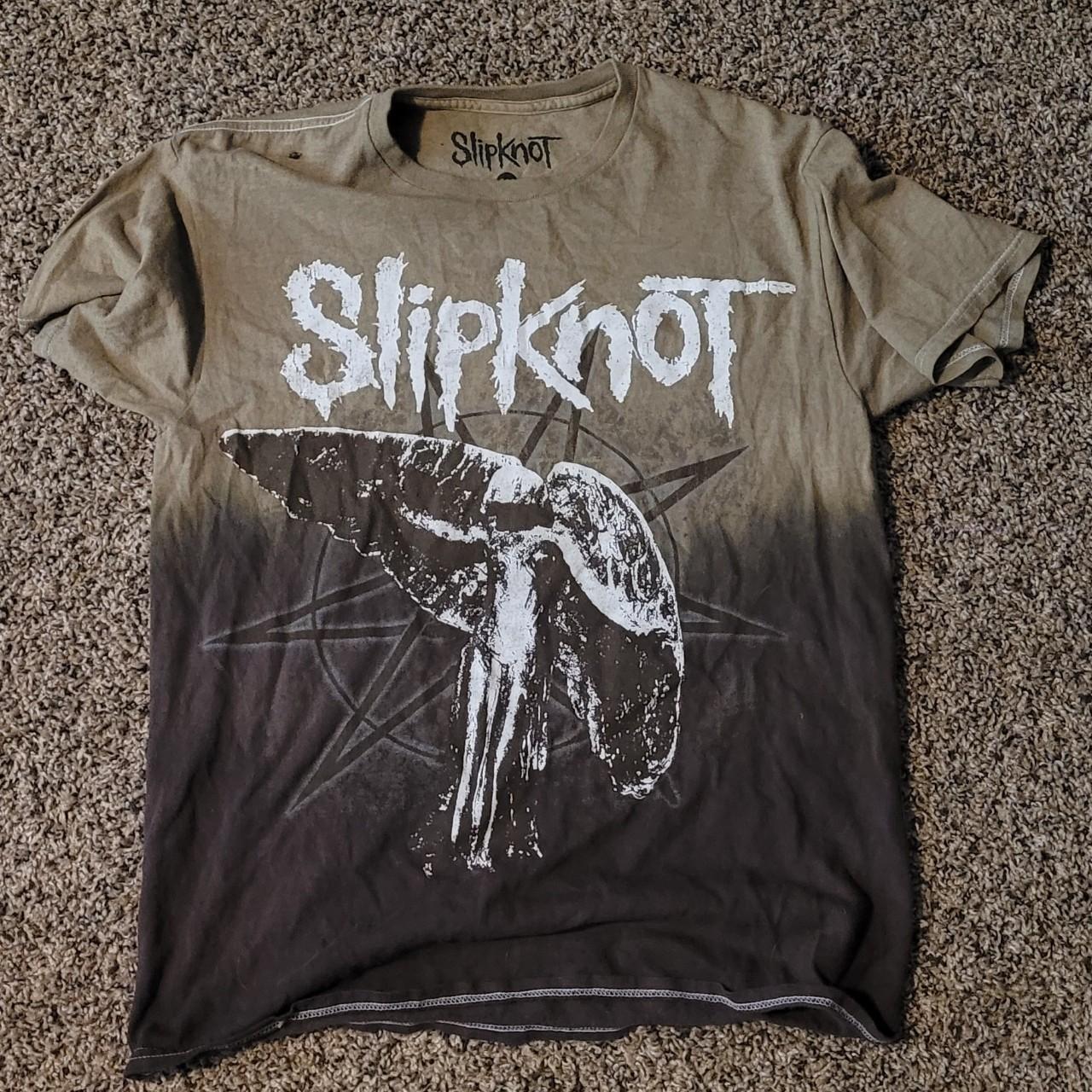 slipknot gradient angel shirt tagged small fits medium - Depop