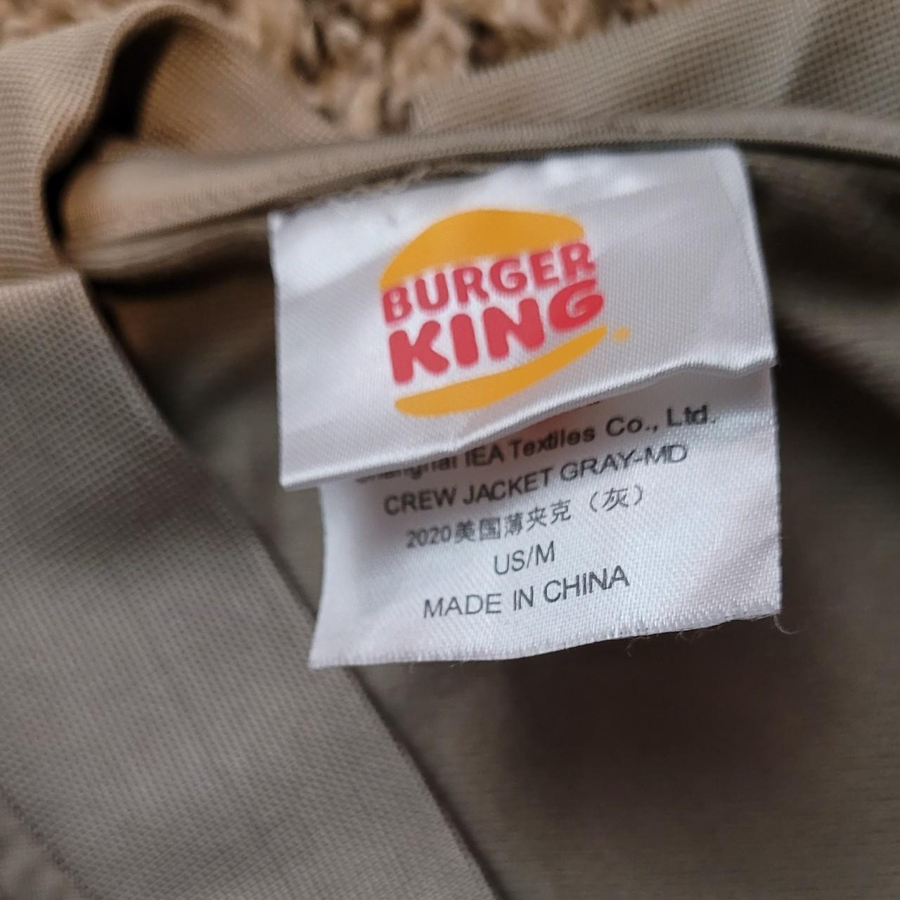 burger king bomber jacket i got this when i worked... - Depop
