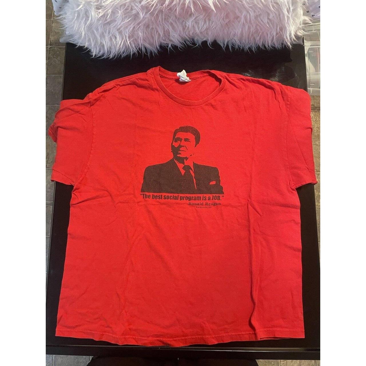This Ronald Reagan Vintage T-Shirt is a rare and... - Depop