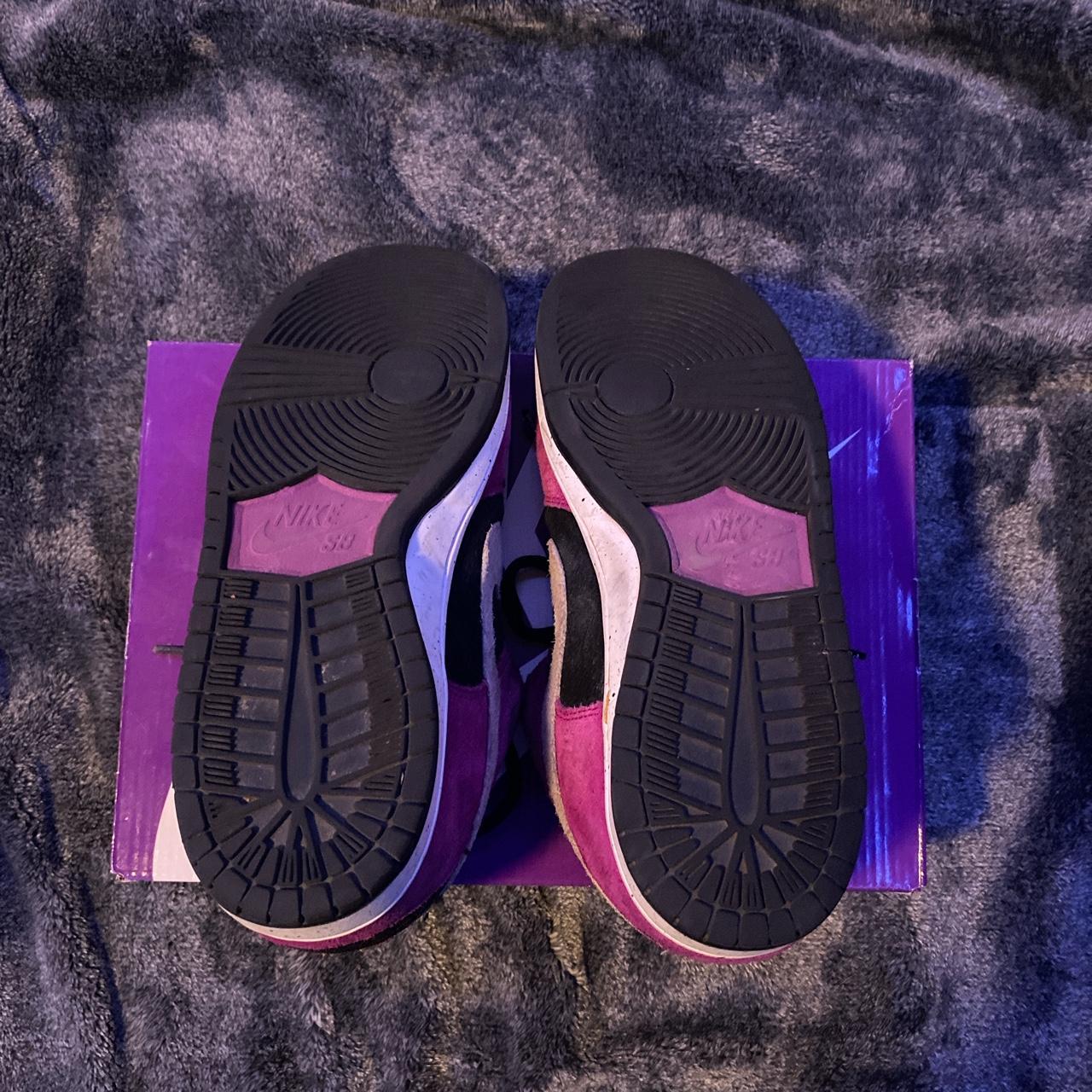 Nike SB dunk Red Plum Condition: Bad Skated Ripped... - Depop