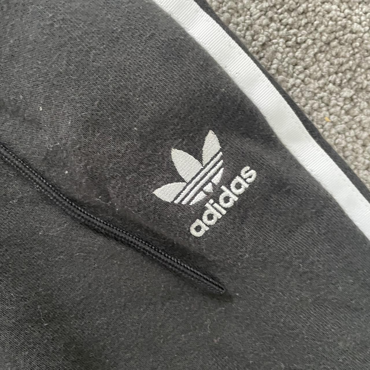 adidas trackies worn a couple times junior size... - Depop