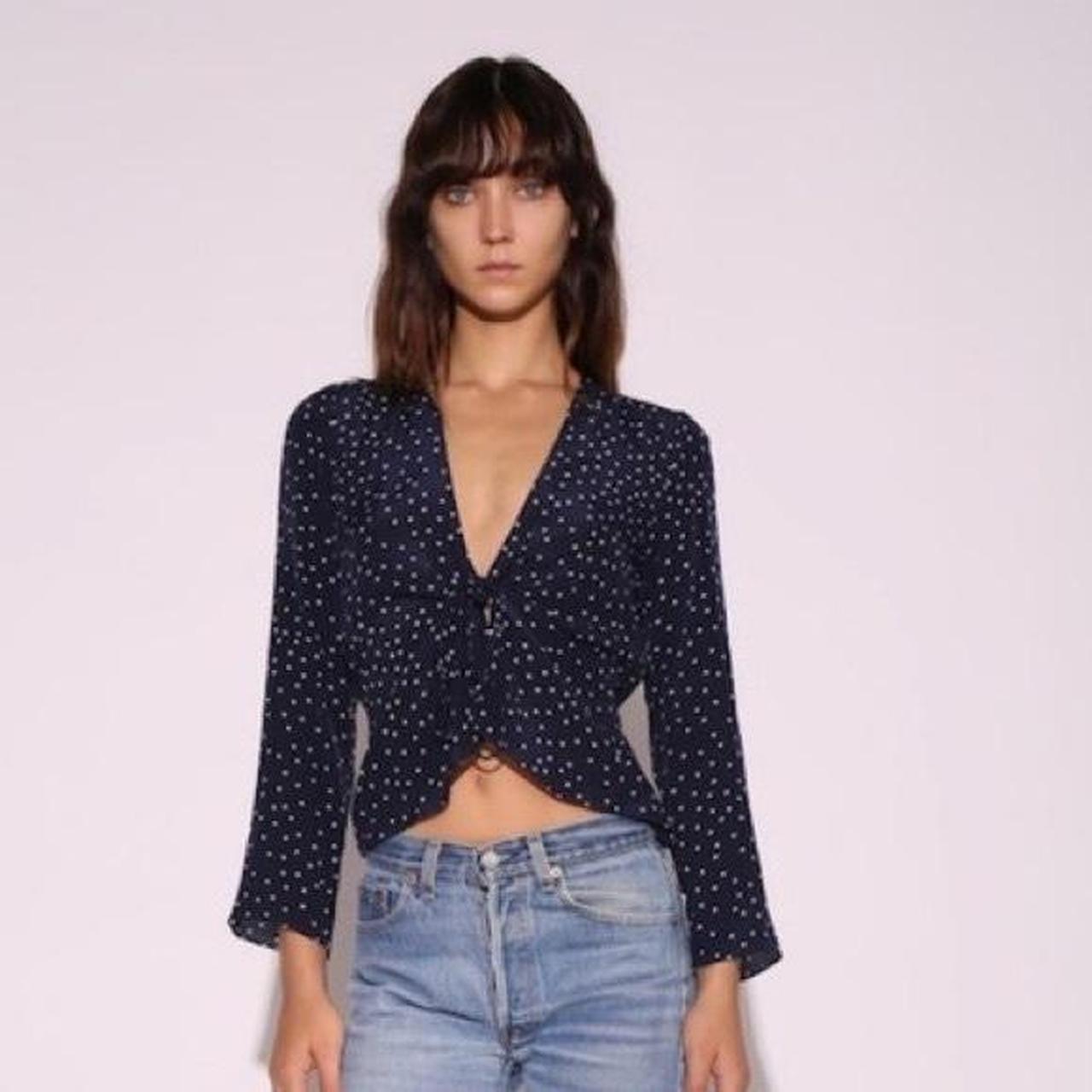 Realisation Par Bianca in Navy blue size small in... - Depop