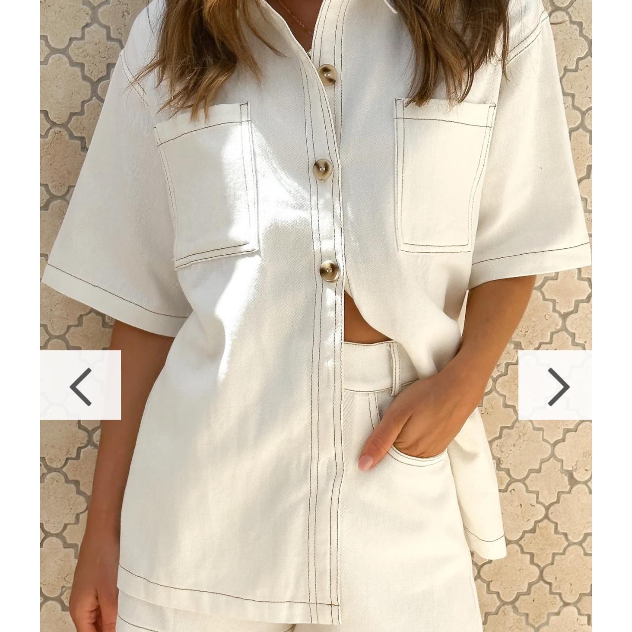 Target denim set - white denim. Brand new with tags.... - Depop