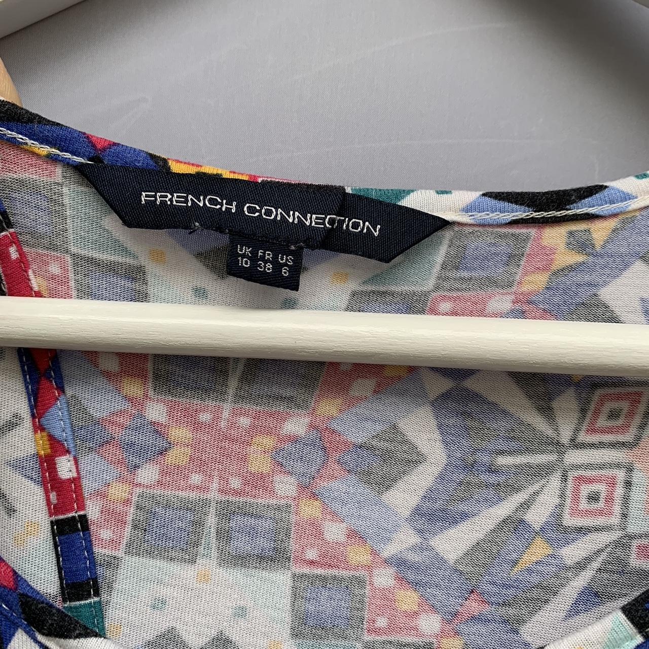 French connection, Long Dress, size 10, psychedelic,... - Depop