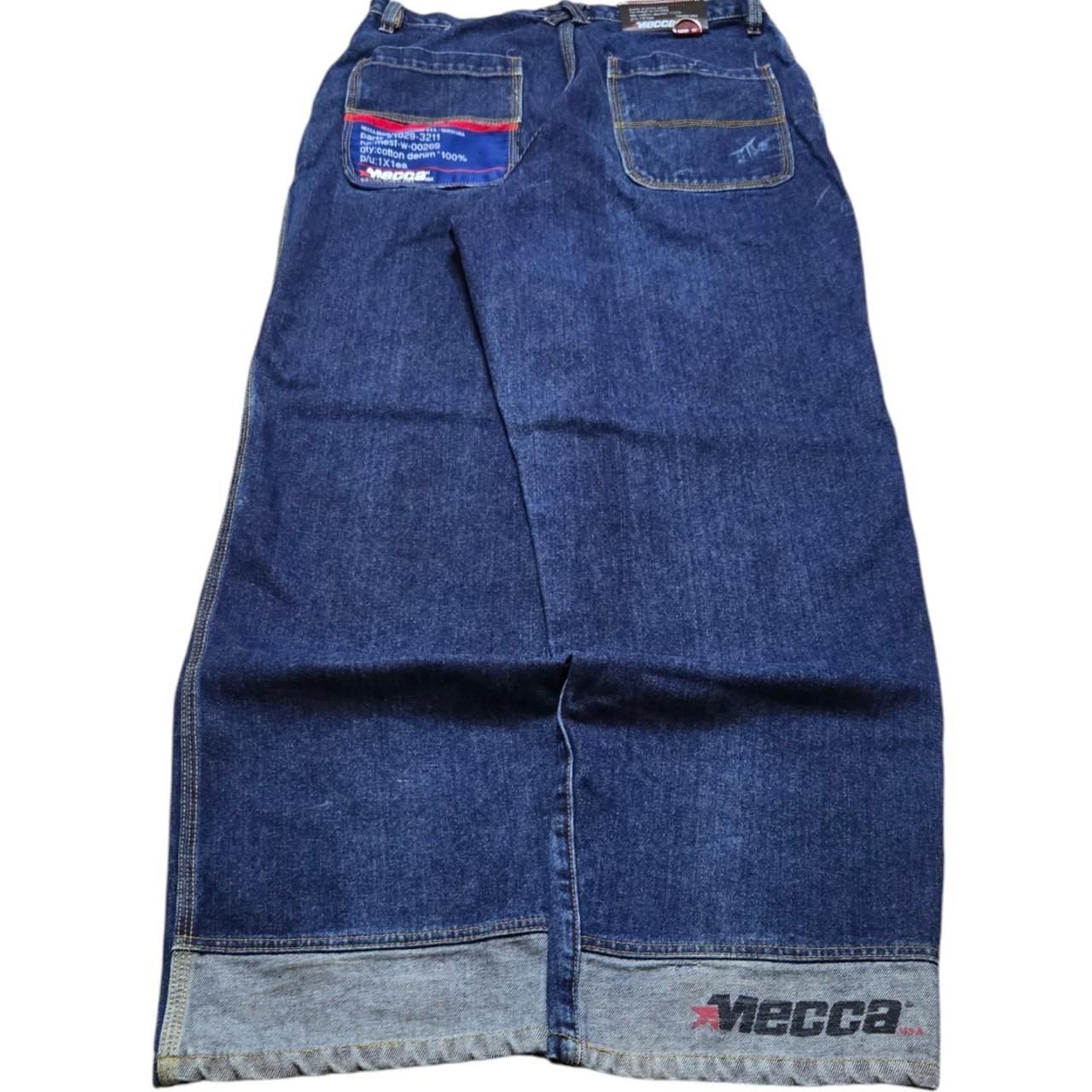 PATCHED EMBROIDED MECCA JEANS Size:... - Depop