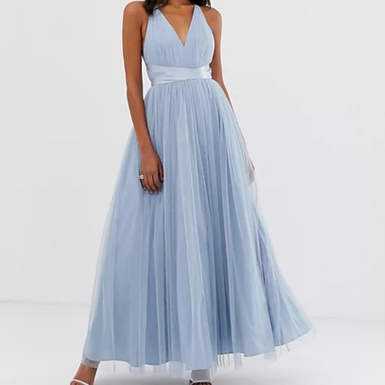 ASOS DESIGN Premium tulle maxi prom dress with... - Depop