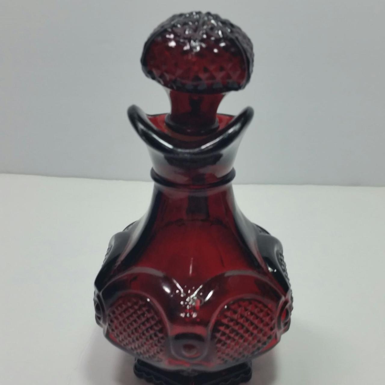 Vintage Avon 1876 Cape Cod Ruby Red Glass Cruet. ... - Depop