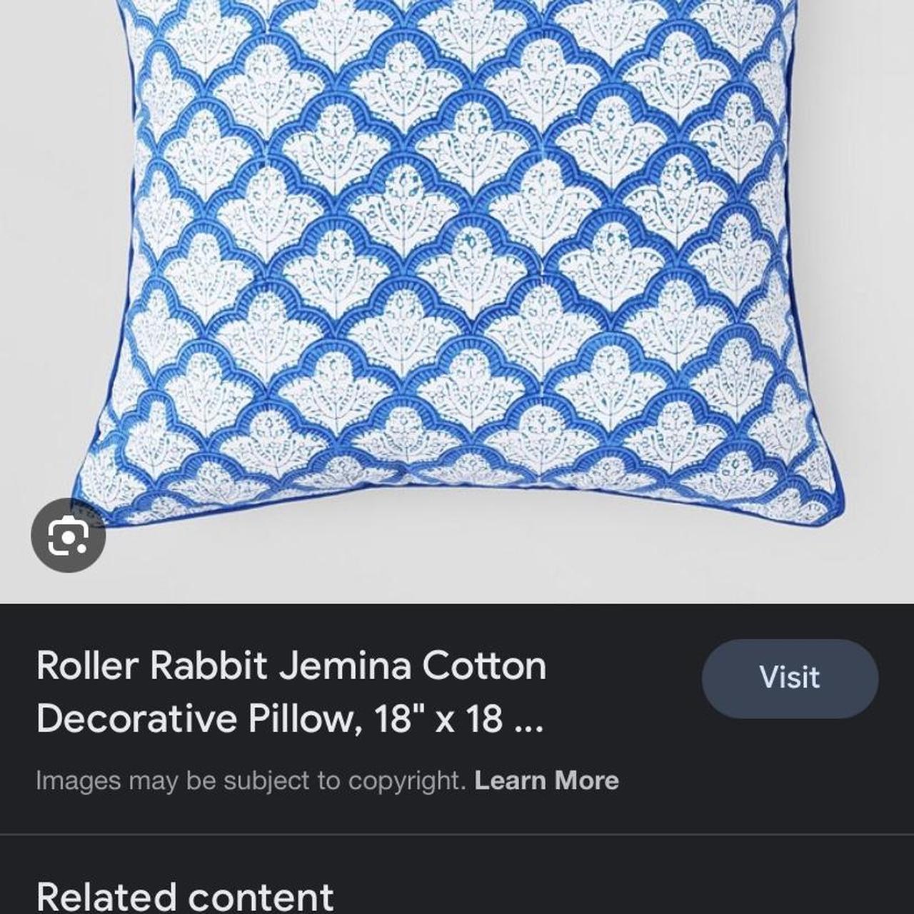 ISO!! blue roller rabbit throw pillow can be in the... | Depop