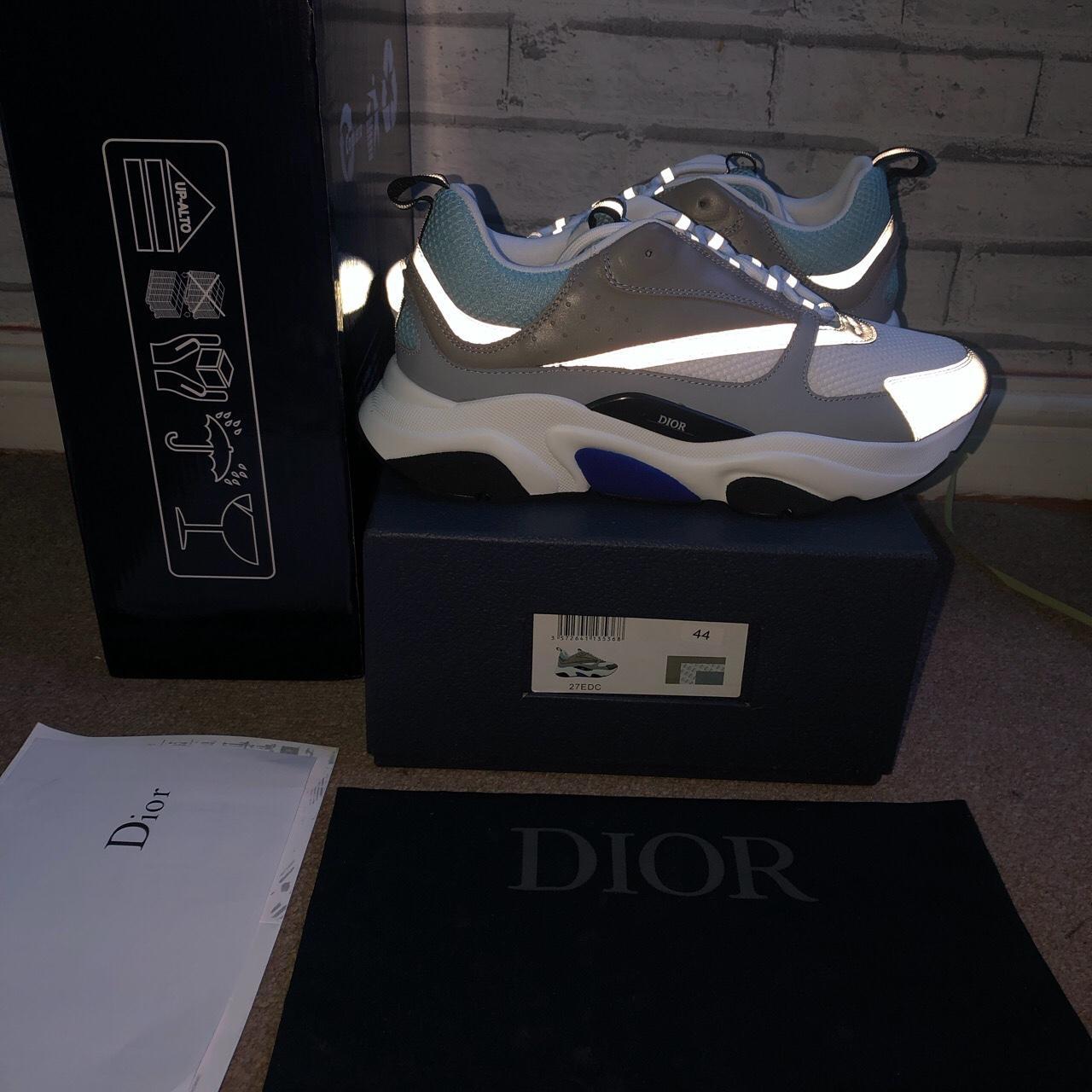 Dior b22 - 10/10 condition never worn - grey ,white... - Depop