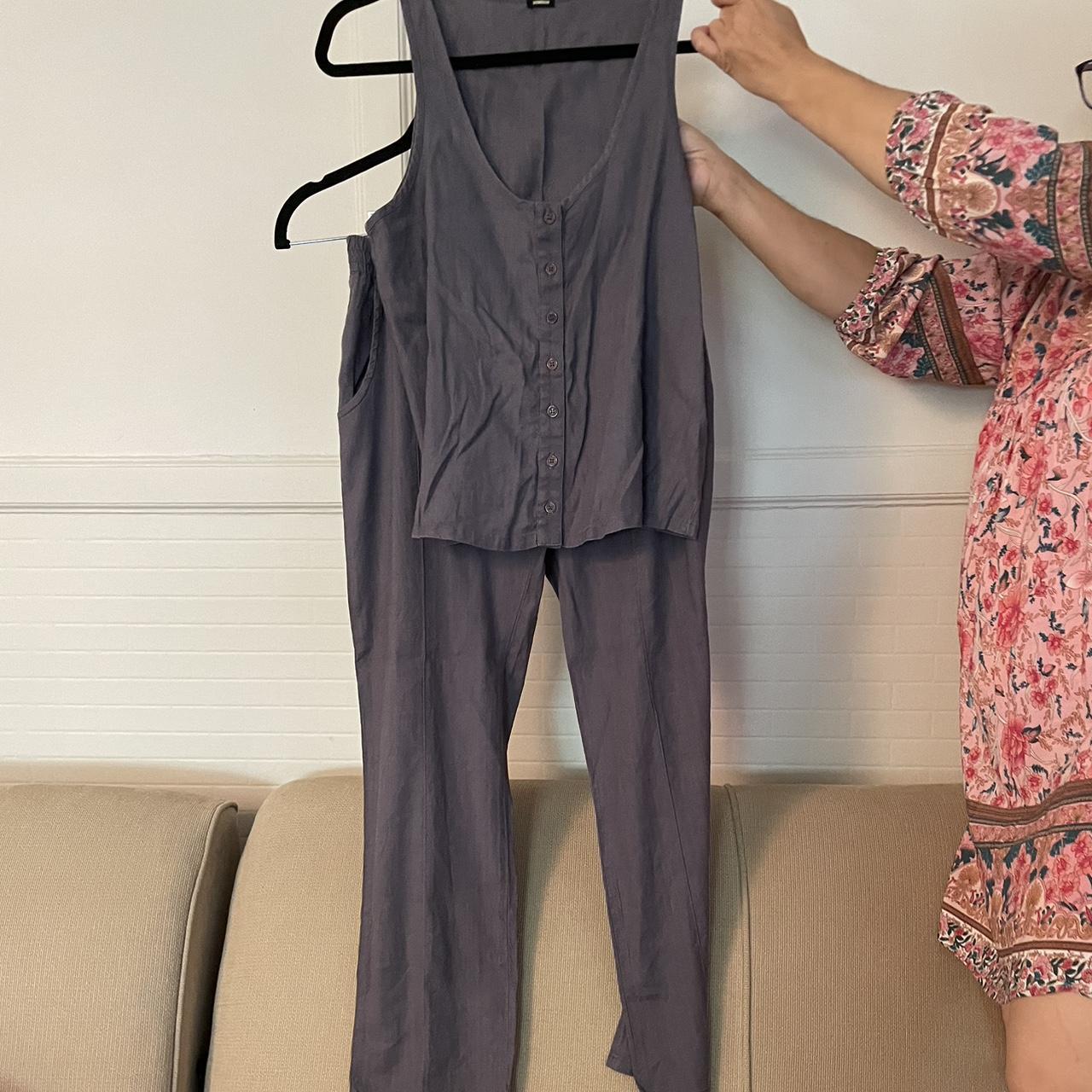 Monrow- Revolve Linen Set Worn Once - Depop