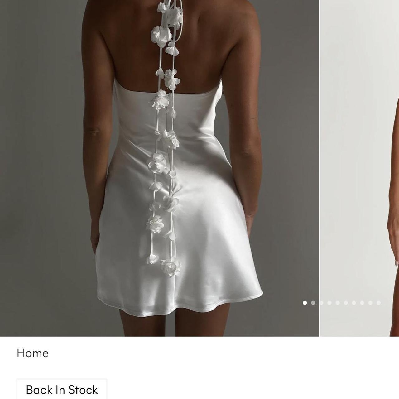 Meshki Women's White Dress | Depop