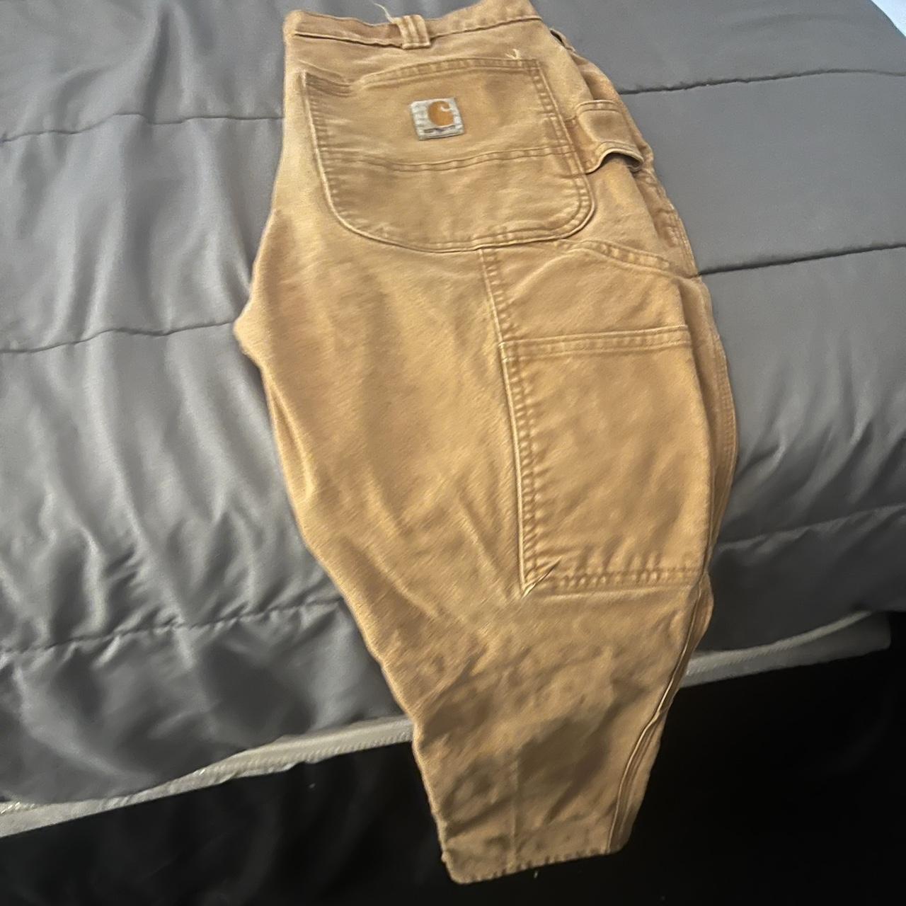 Vintage 32x30 Carhartt Khaki Cargos - Depop